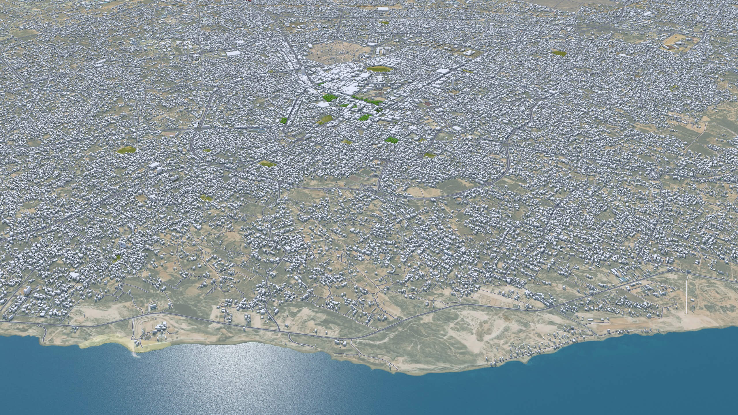 Misratah City Libya 3D Model 50km by 3dstudio