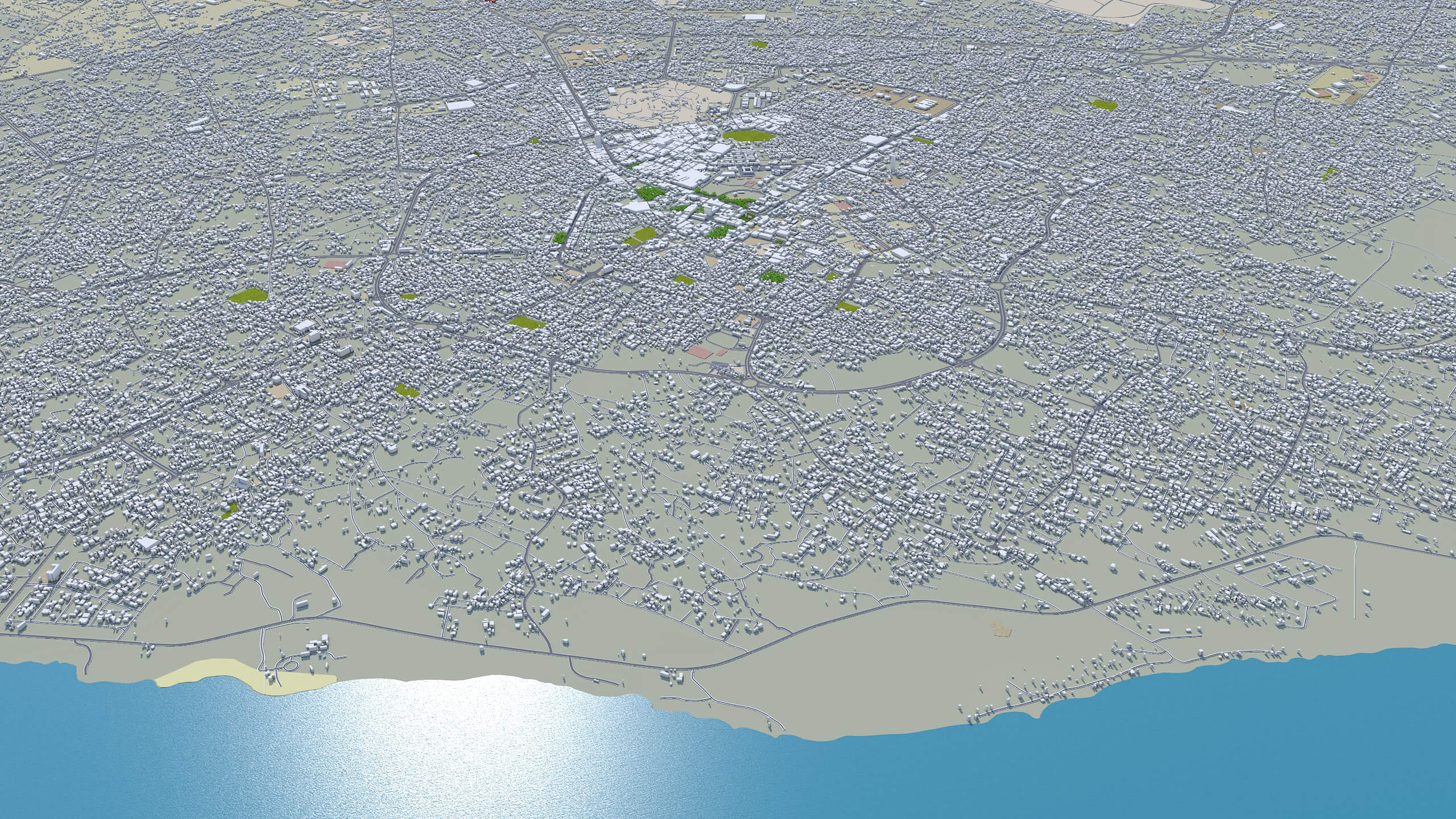 Misratah City Libya 3D Model 50km by 3dstudio