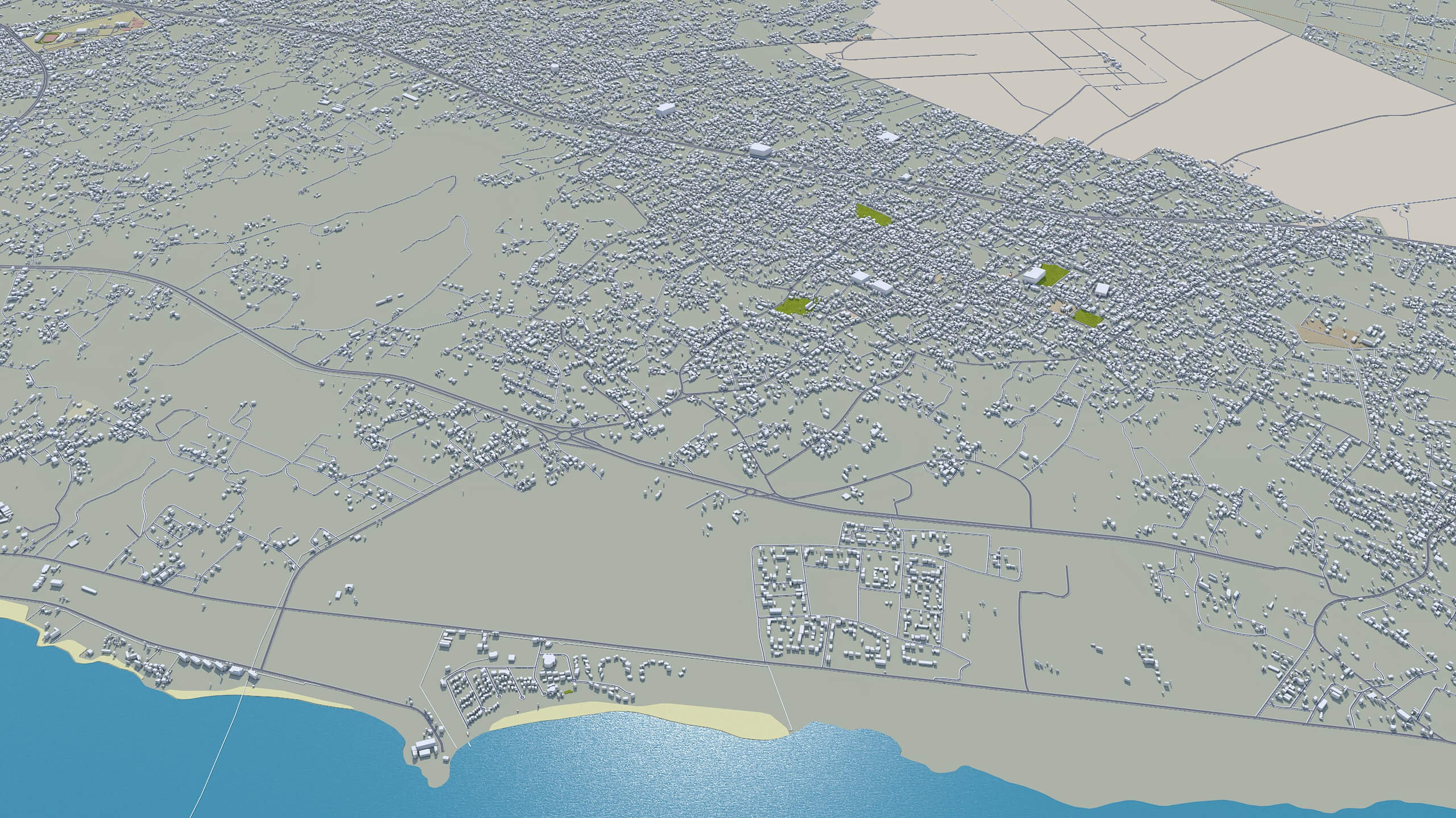 Misratah City Libya 3D Model 50km by 3dstudio