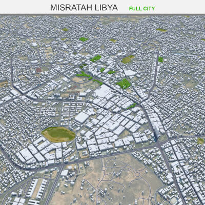 Misratah City Libya 3D Model 50km by 3dstudio