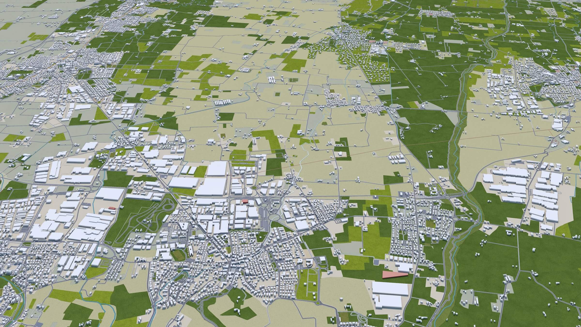 Modena Italy 150km - 3D Model by 3dstudio