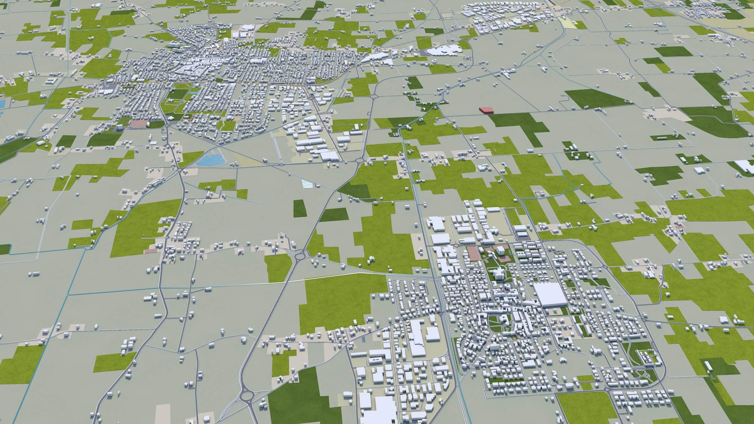 Modena, Italy 150km - 3D Model by 3dstudio