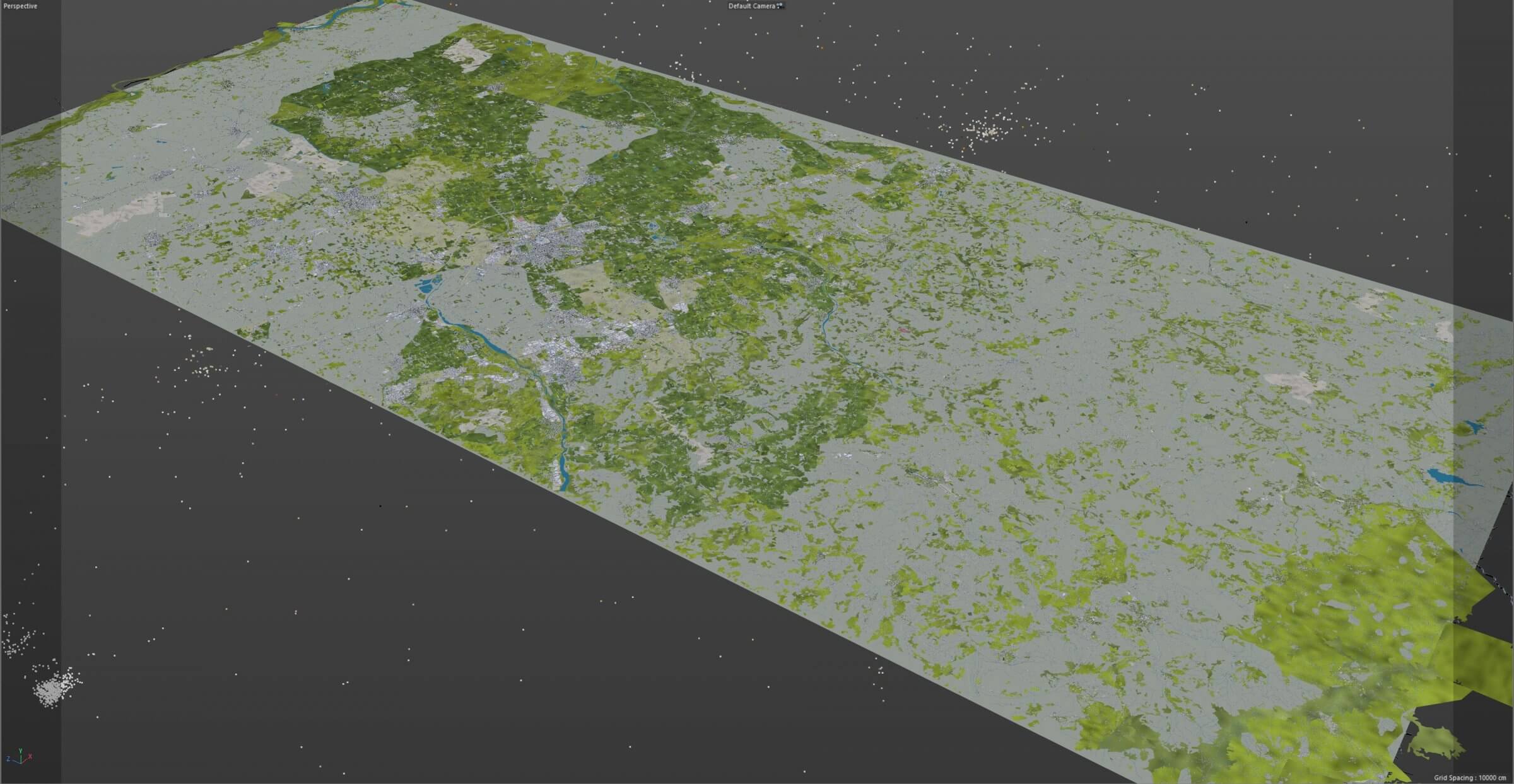 Modena, Italy 150km - 3D Model by 3dstudio