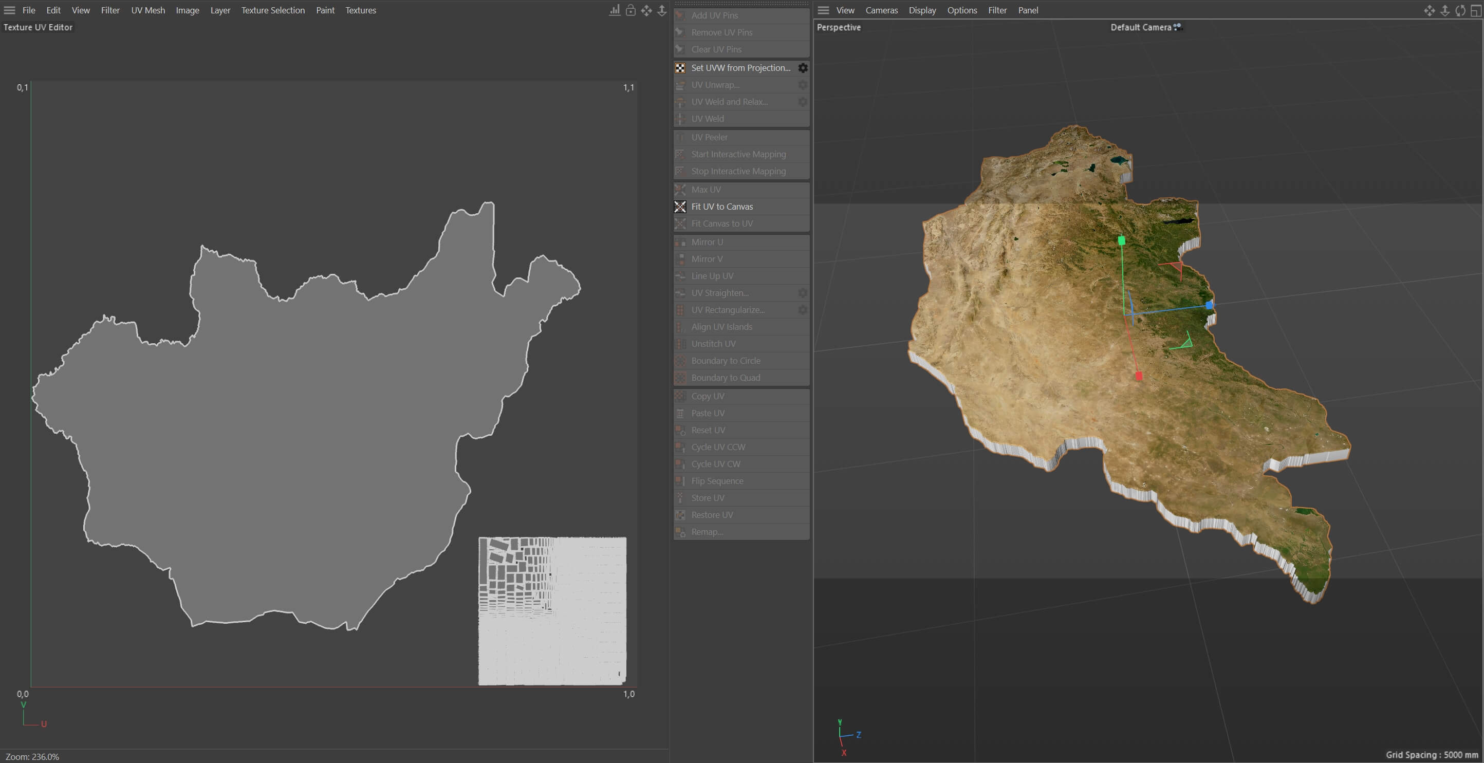 Mongolia Terrain Map - 3D Model by 3dstudio