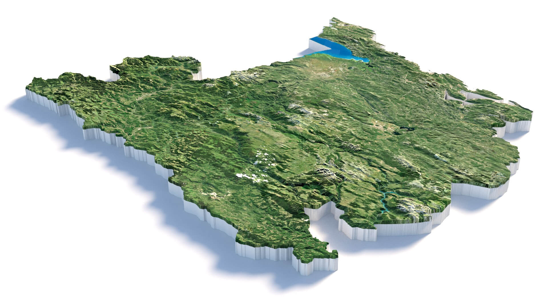 Montenegro Terrain Map - 3D Model by 3dstudio