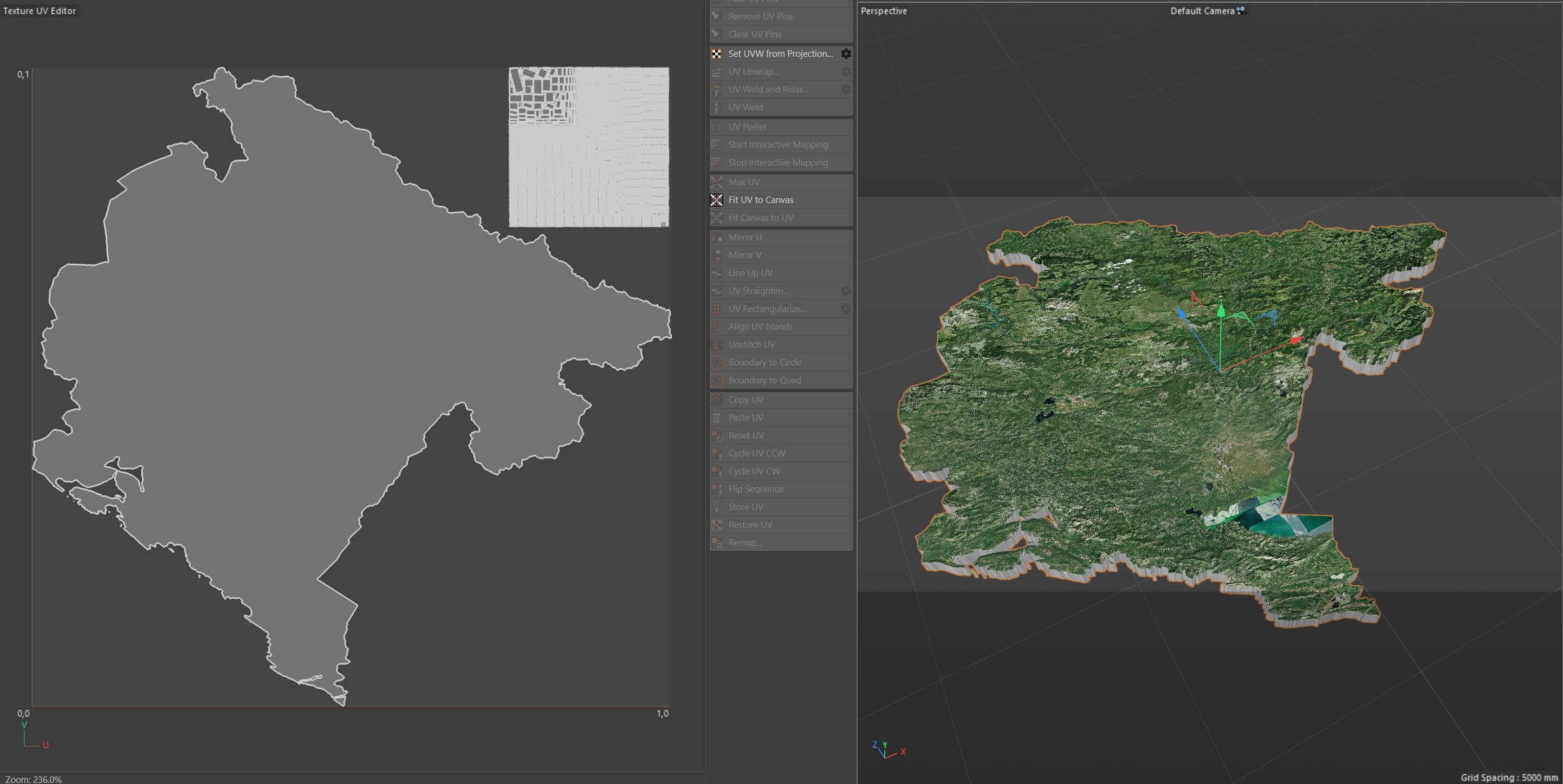 Montenegro Terrain Map - 3D Model by 3dstudio