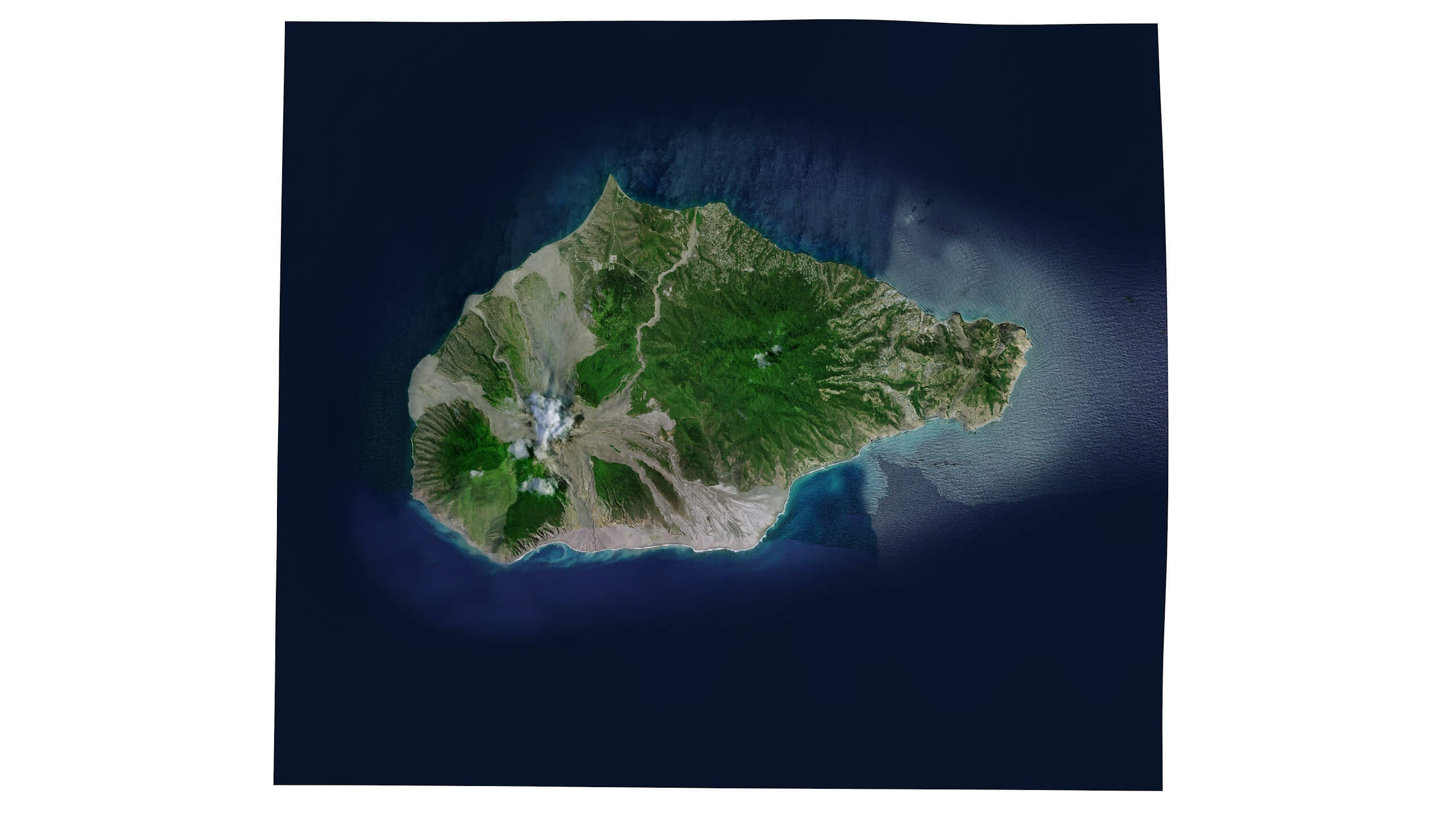 Montserrat Island Terrain 3D Model by 3dstudio