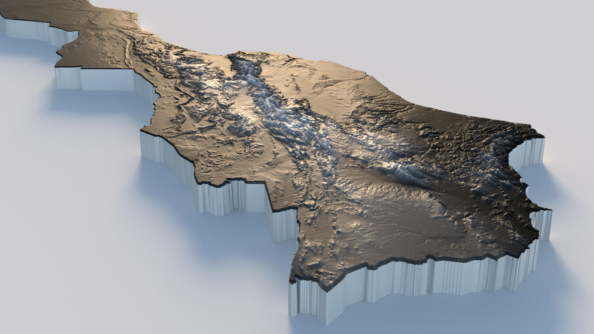Morocco Terrain Map - 3D Model by 3dstudio