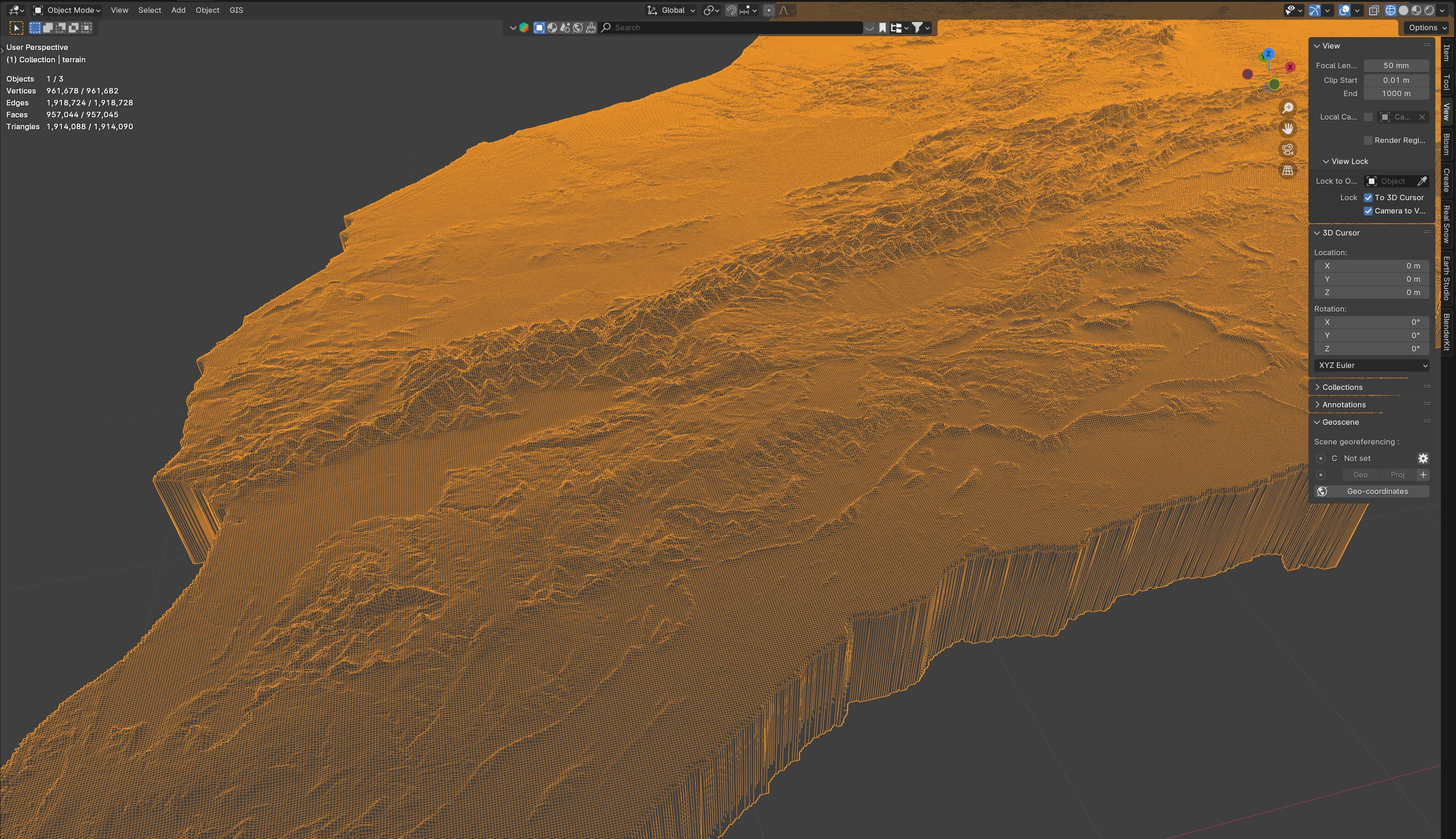 Morocco Terrain Map - 3D Model by 3dstudio