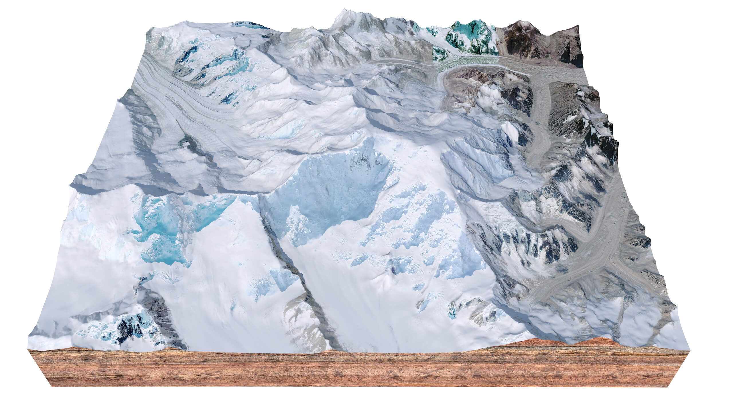 Mount Blackburn Mountain Pakistan Terrain 3D Model by 3dstudio