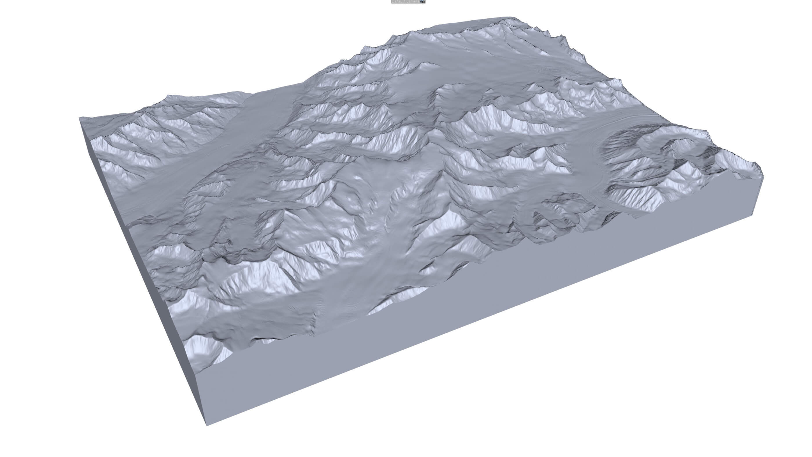 Mount Marcus Baker Alaska Terrain 3D Model by 3dstudio