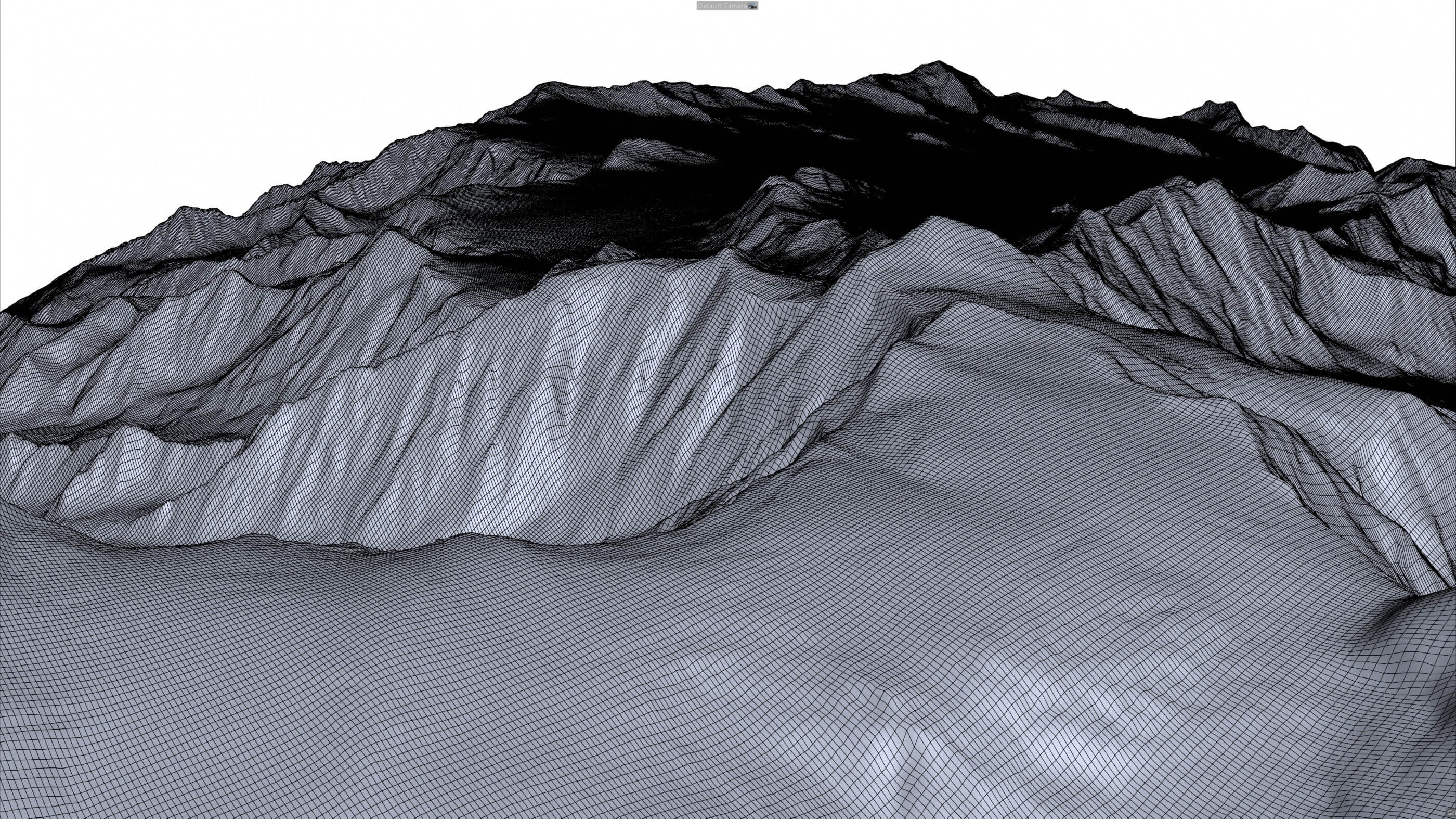 Mount Marcus Baker Alaska Terrain 3D Model by 3dstudio