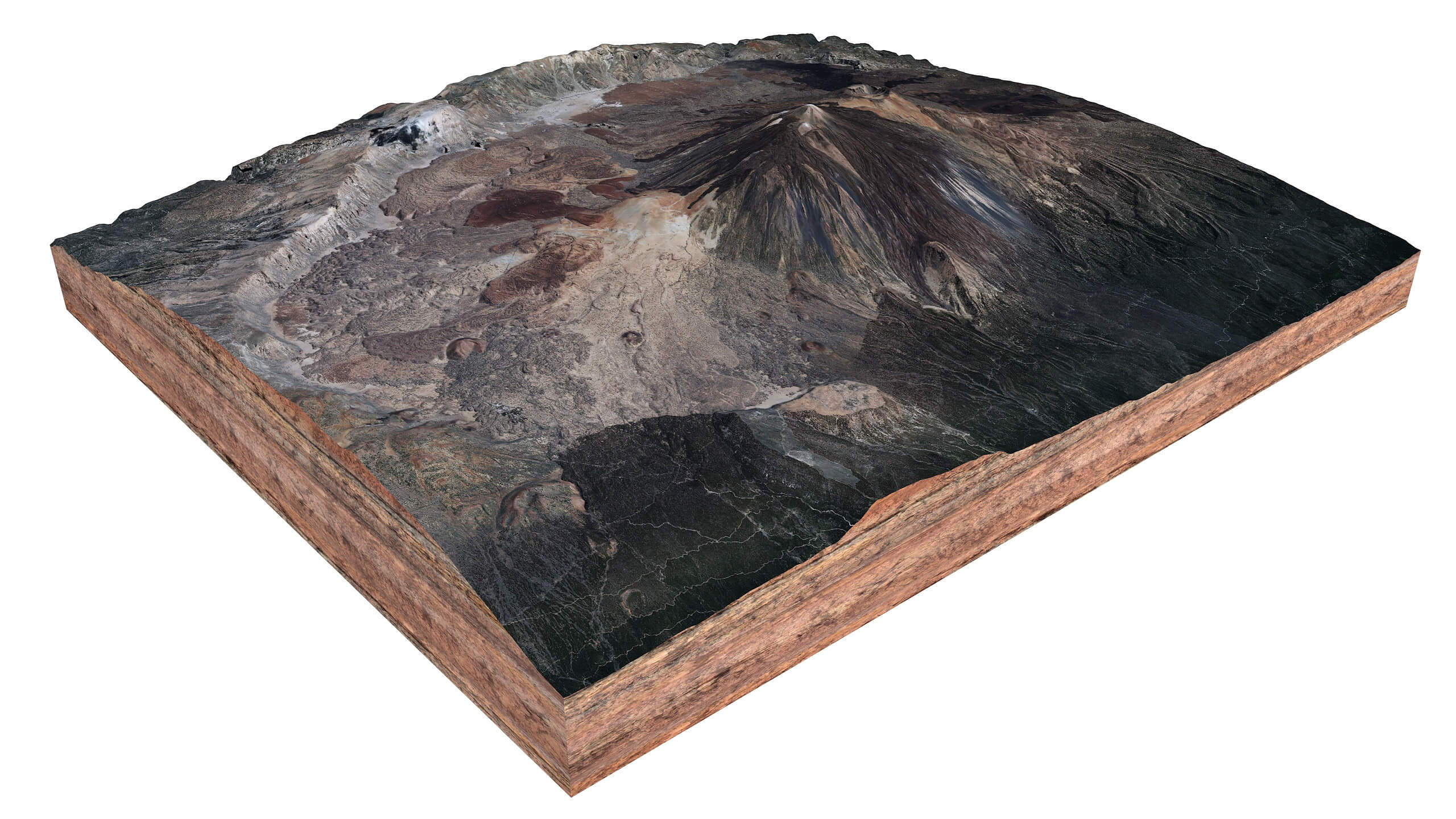 Mount Teide Spain Terrain 3D Model by 3dstudio