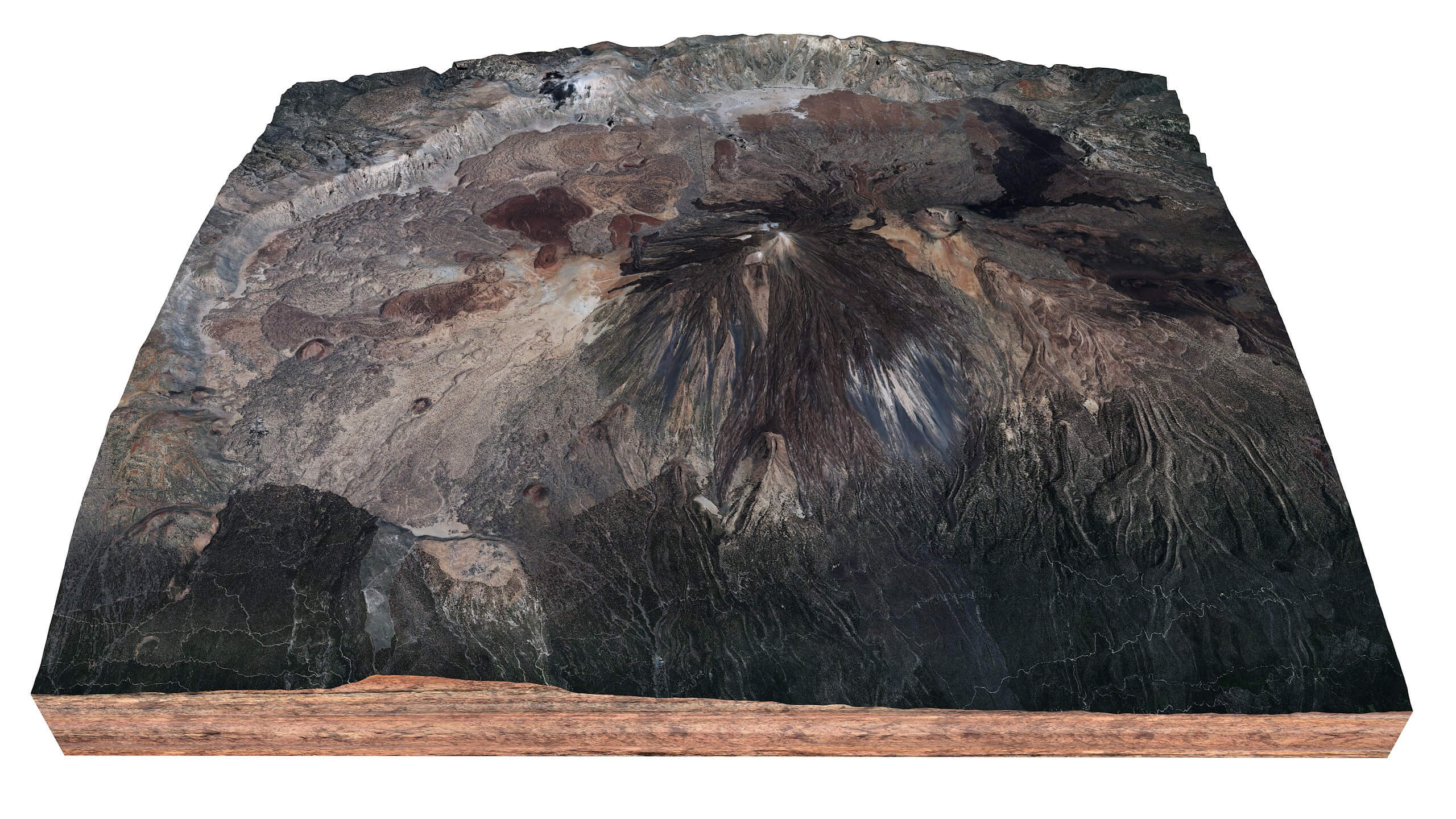 Mount Teide Spain Terrain 3D Model by 3dstudio