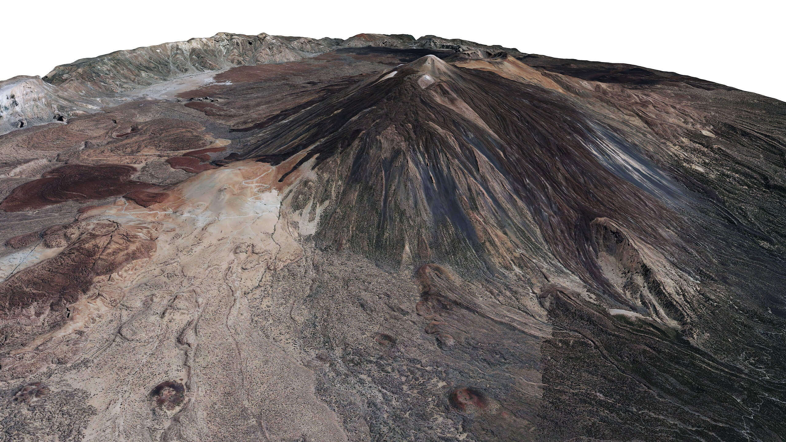 Mount Teide Spain Terrain 3D Model by 3dstudio