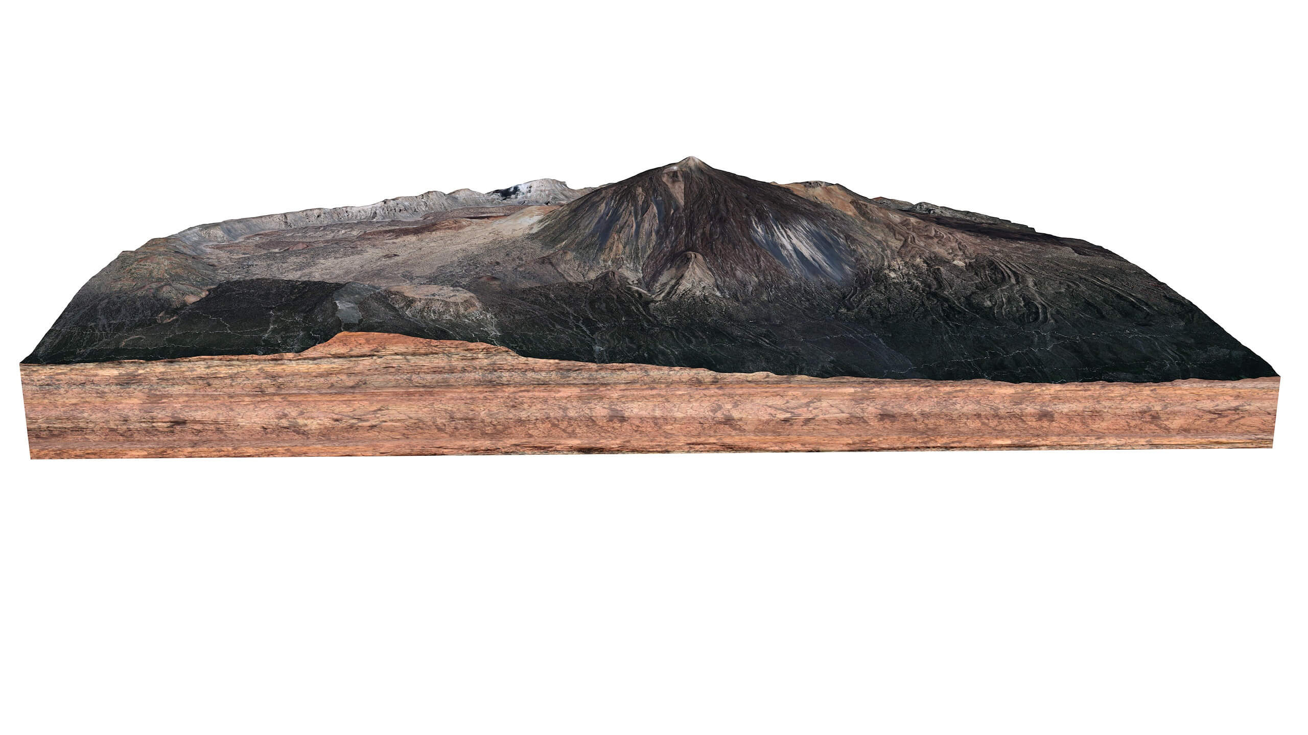 Mount Teide Spain Terrain 3D Model by 3dstudio