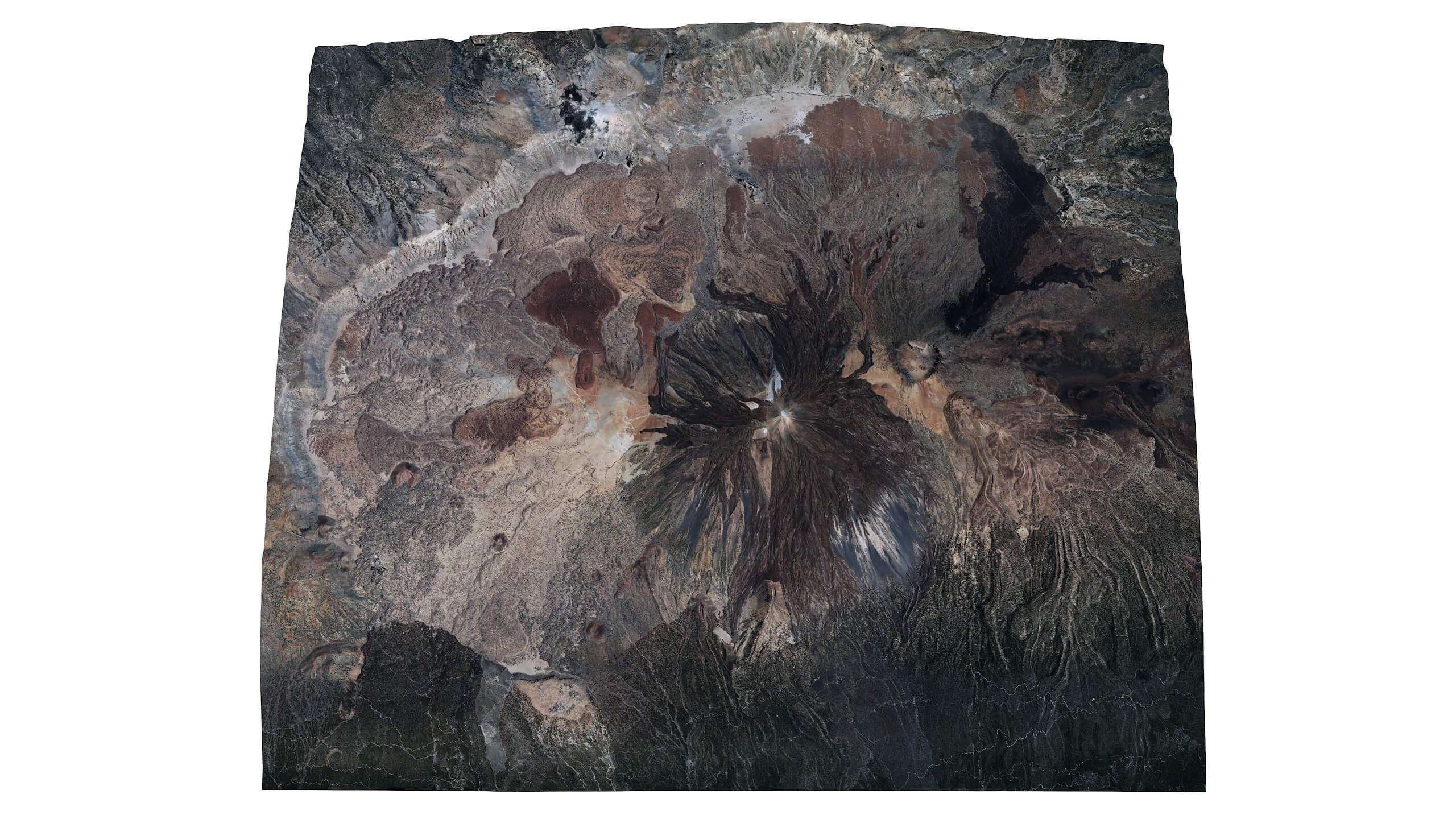 Mount Teide Spain Terrain 3D Model by 3dstudio