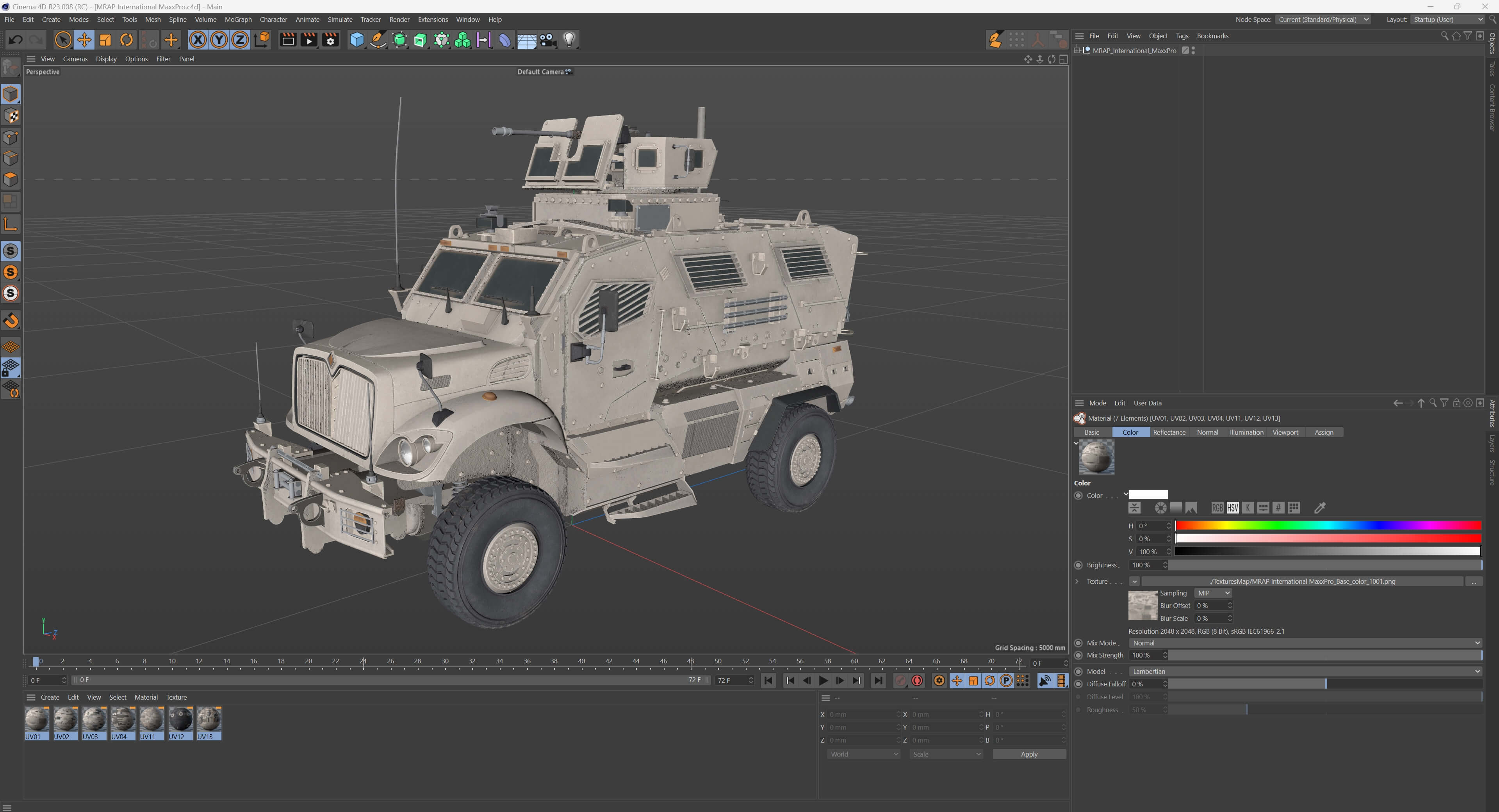 MRAP International Maxxpro Tank - 3D Model by 3dstudio
