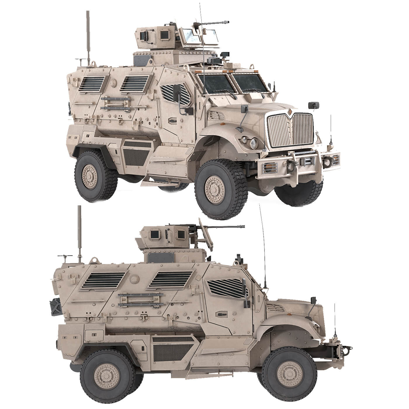 MRAP International Maxxpro Tank - 3D Model by 3dstudio