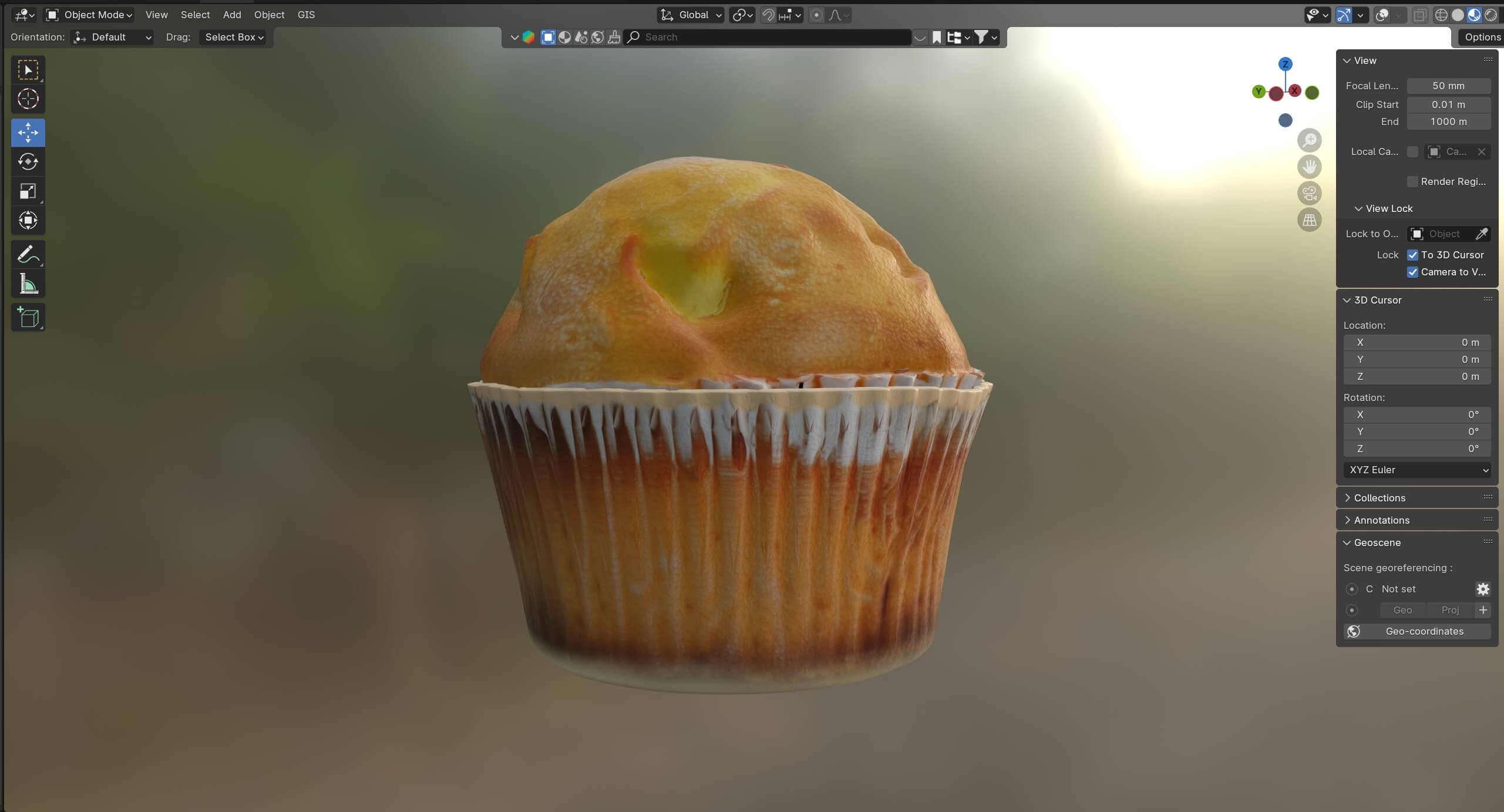 Muffin 15 3D Model by 3dstudio