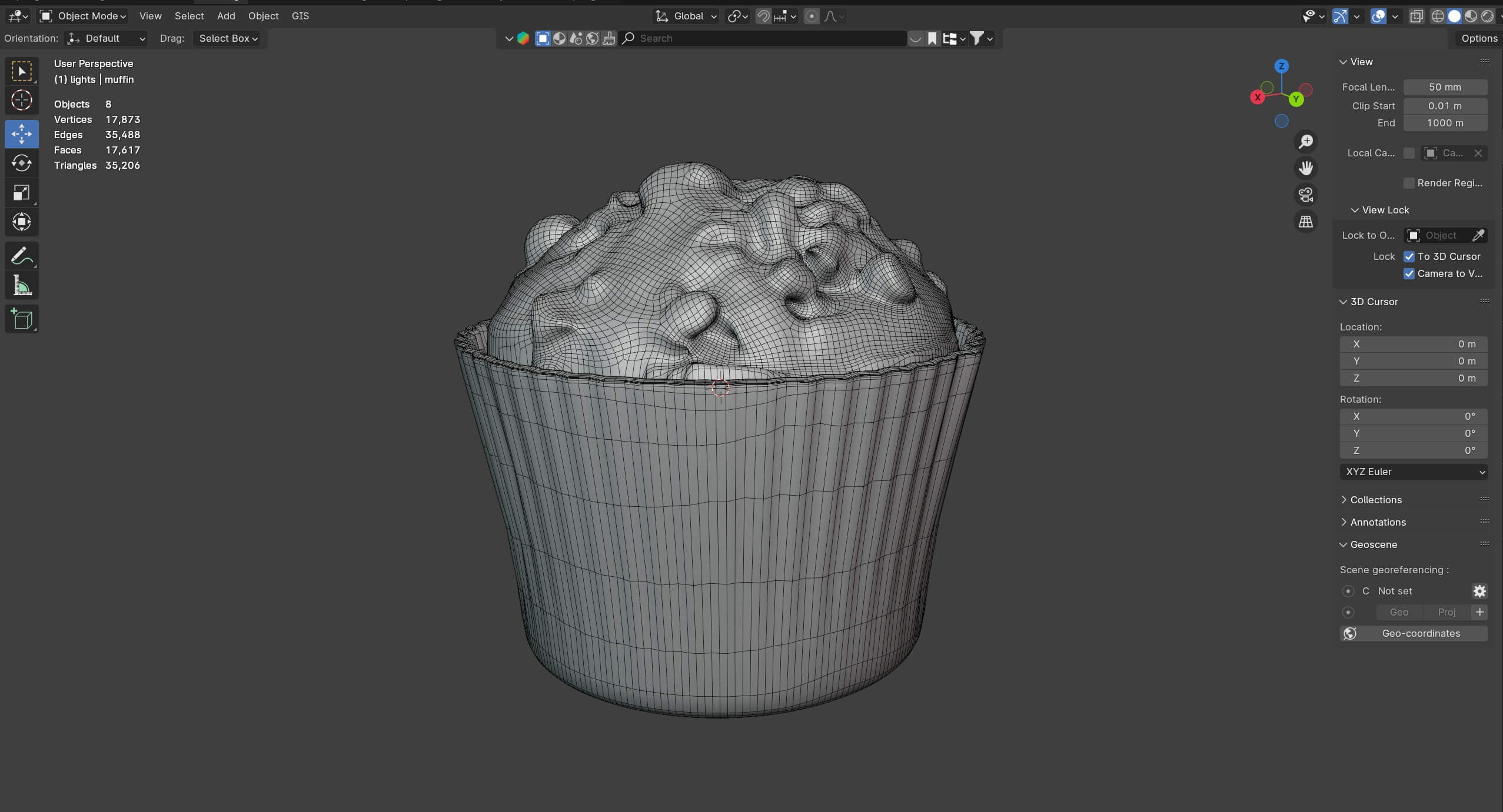 Muffin 18 3D Model by 3dstudio
