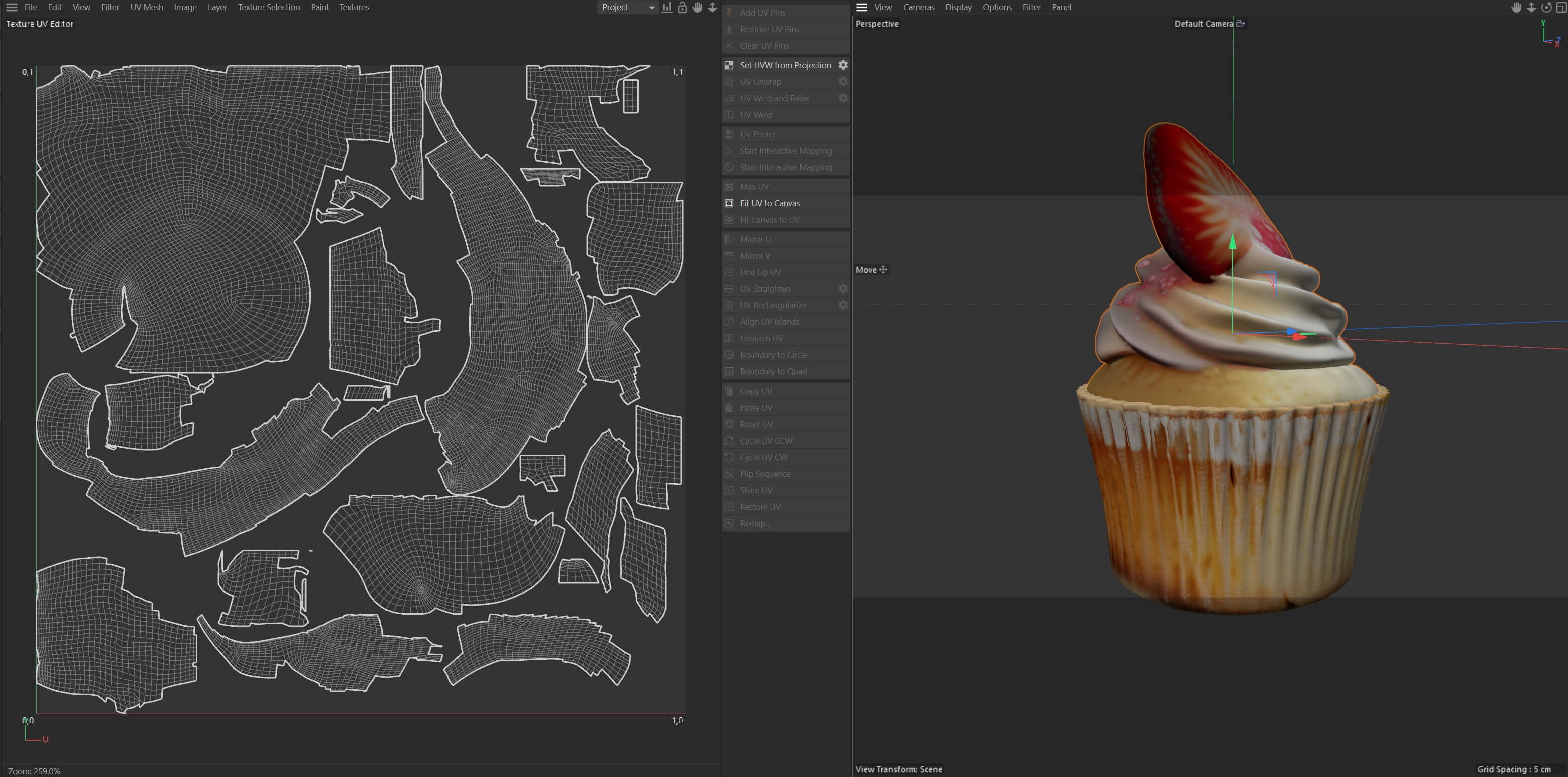 Muffin 20 3D Model by 3dstudio