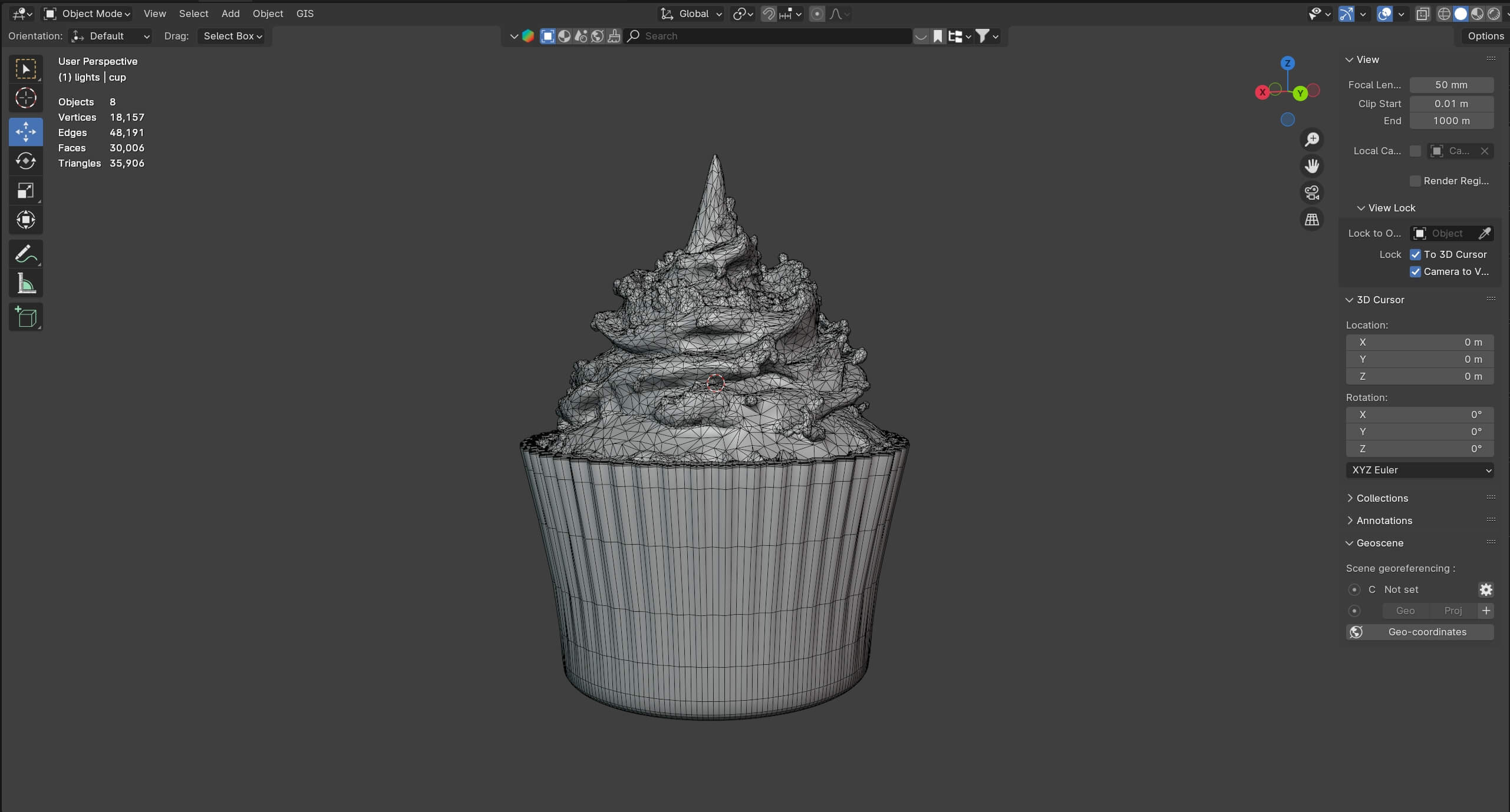 Muffin 6 3D Model by 3dstudio