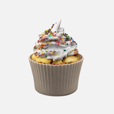 Muffin 6 3D Model by 3dstudio