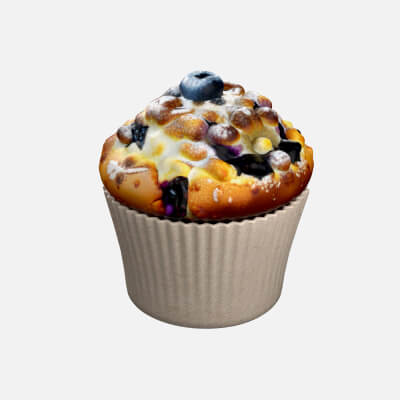 Muffin 7 3D Model by 3dstudio