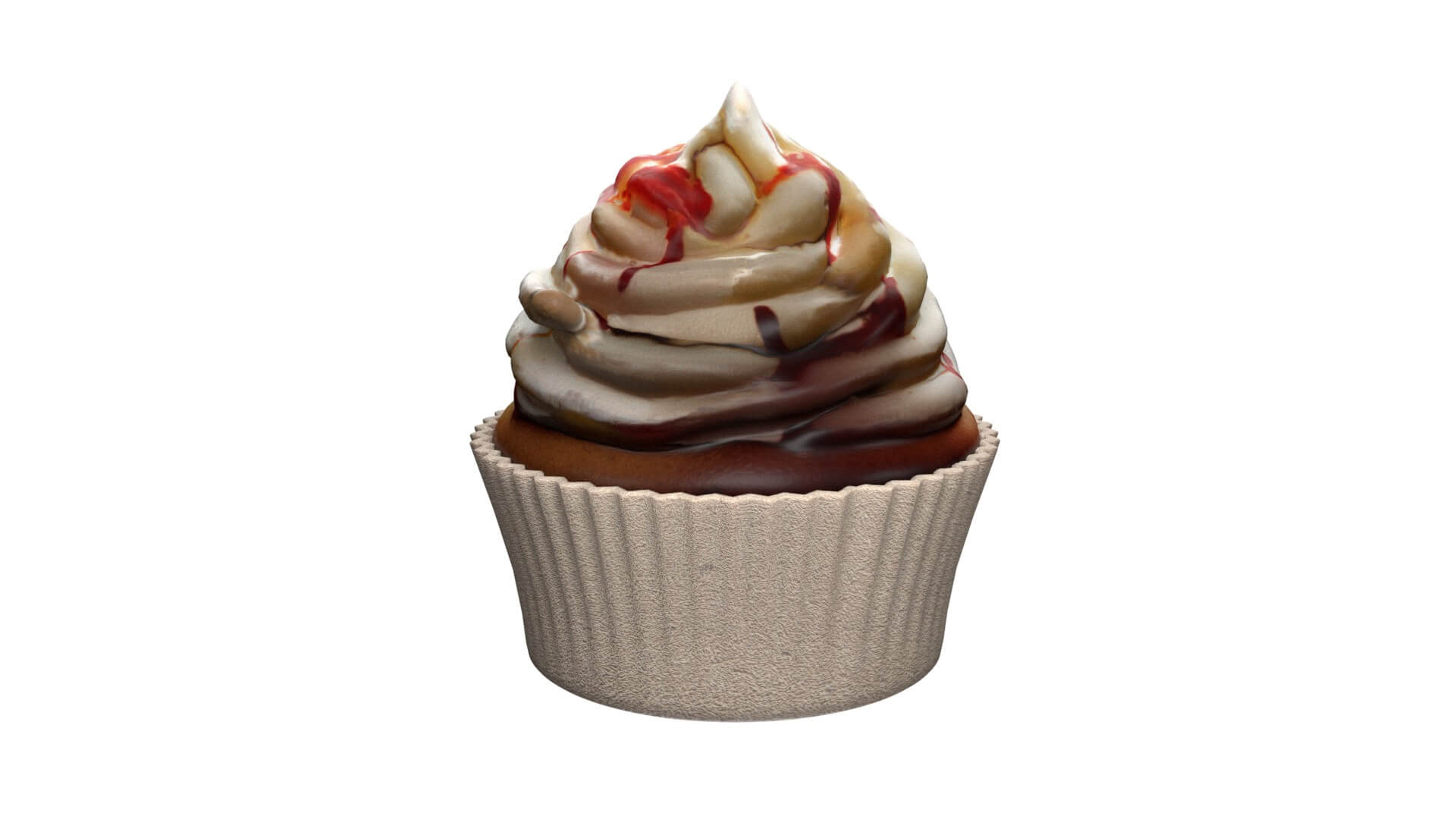 Muffin 8 3D Model by 3dstudio