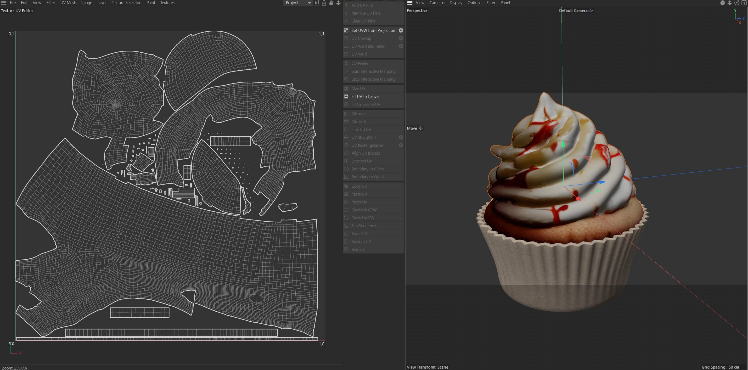 Muffin 8 3D Model by 3dstudio