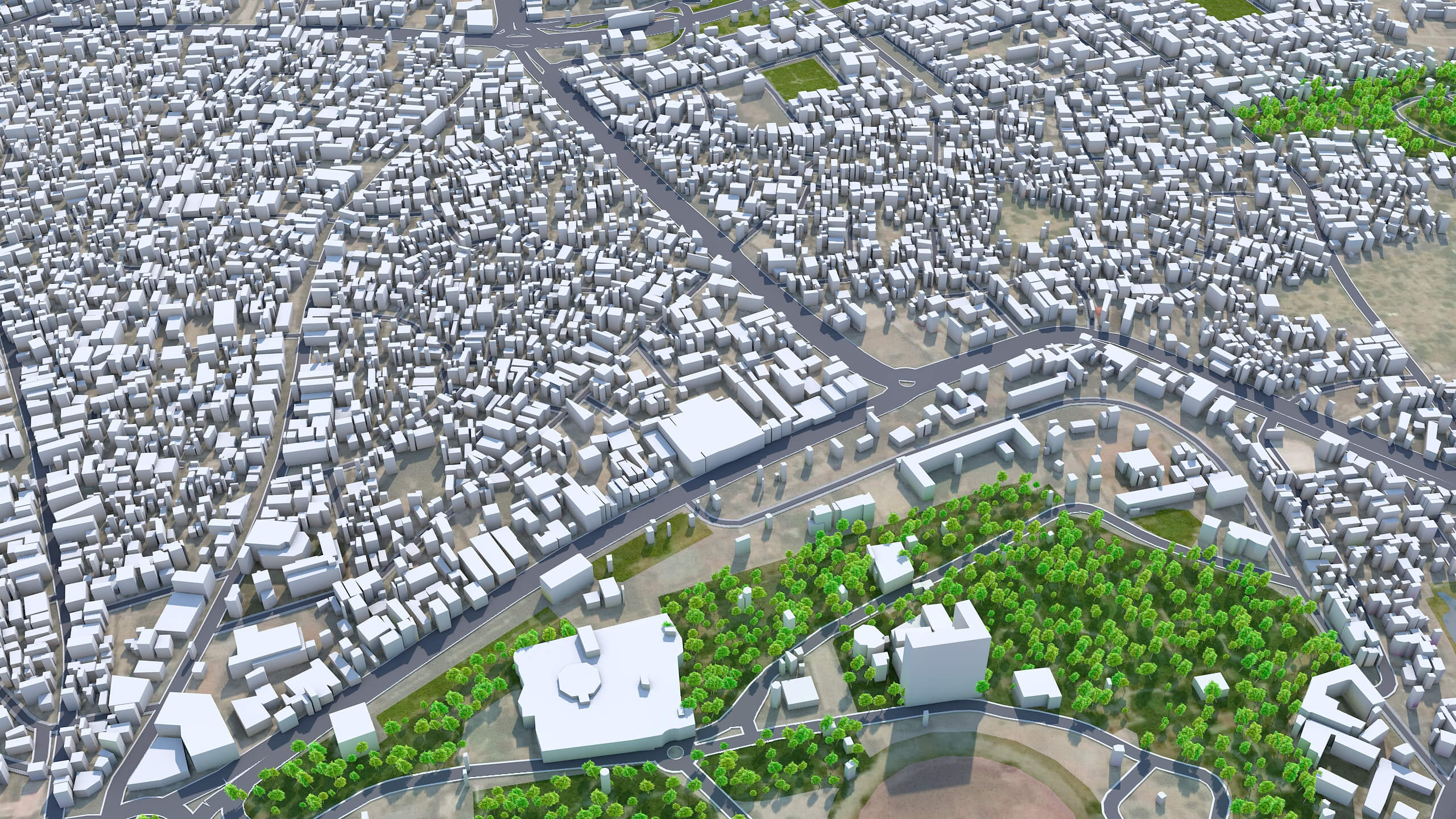 Multan City Pakistan 3D Model 40km by 3dstudio