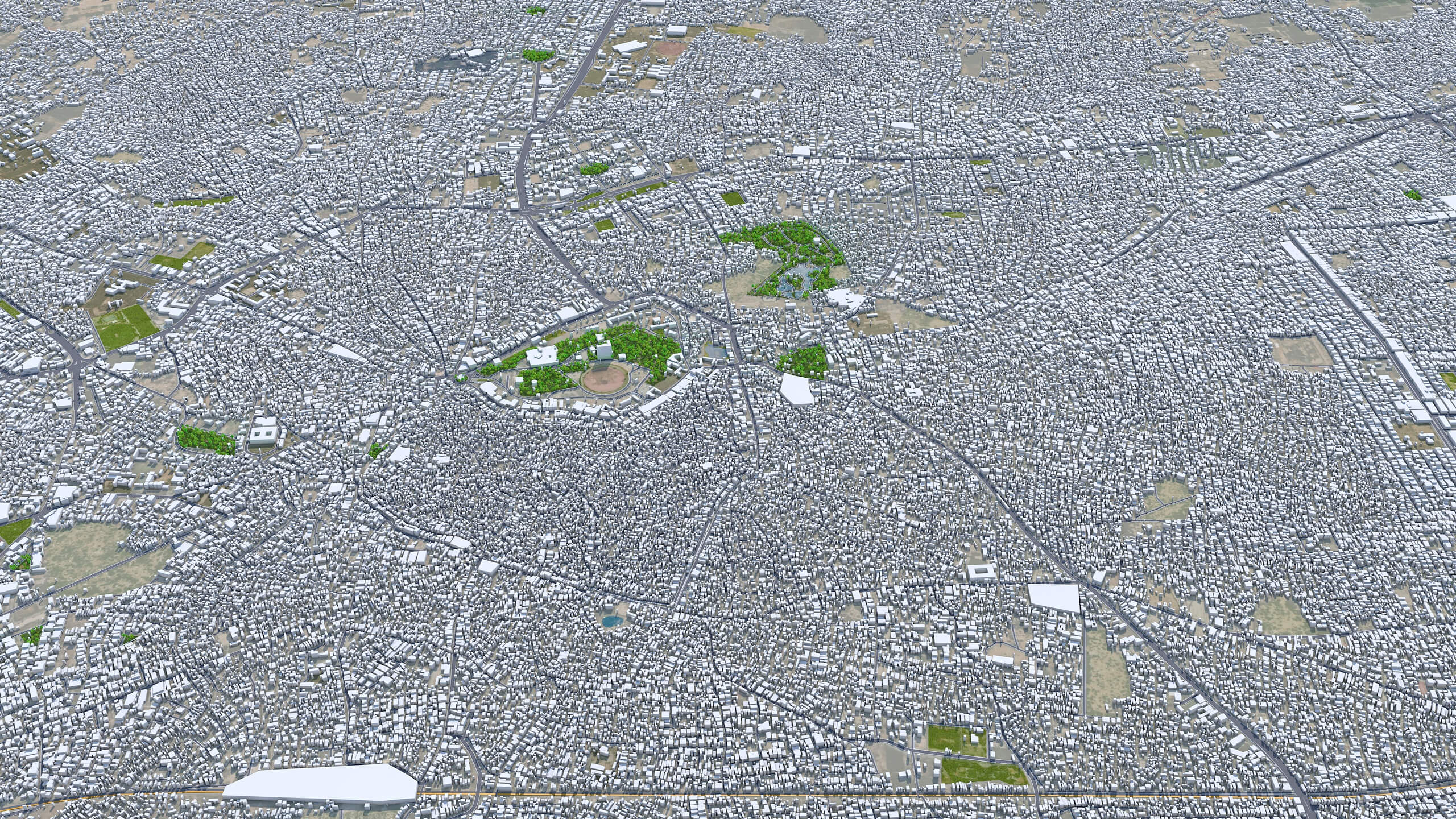 Multan City Pakistan 3D Model 40km by 3dstudio