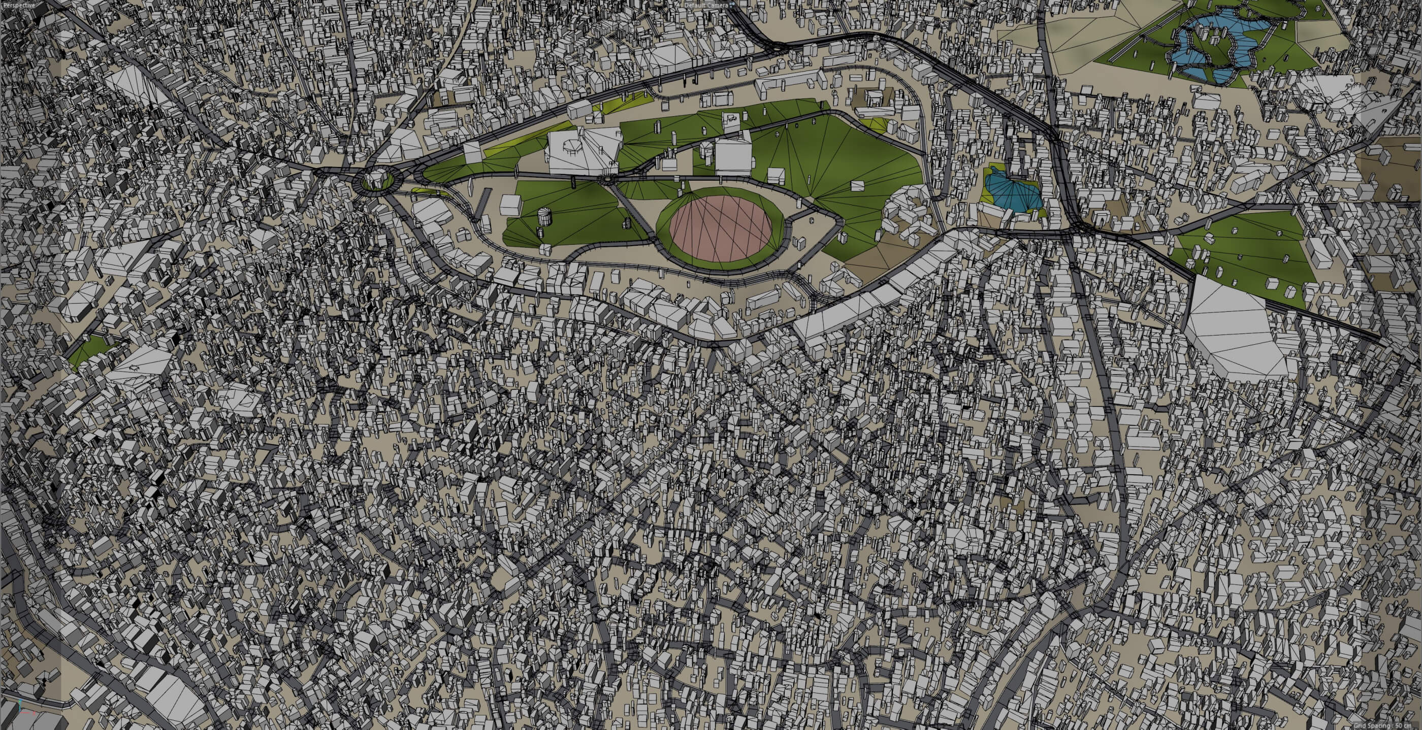 Multan City Pakistan 3D Model 40km by 3dstudio