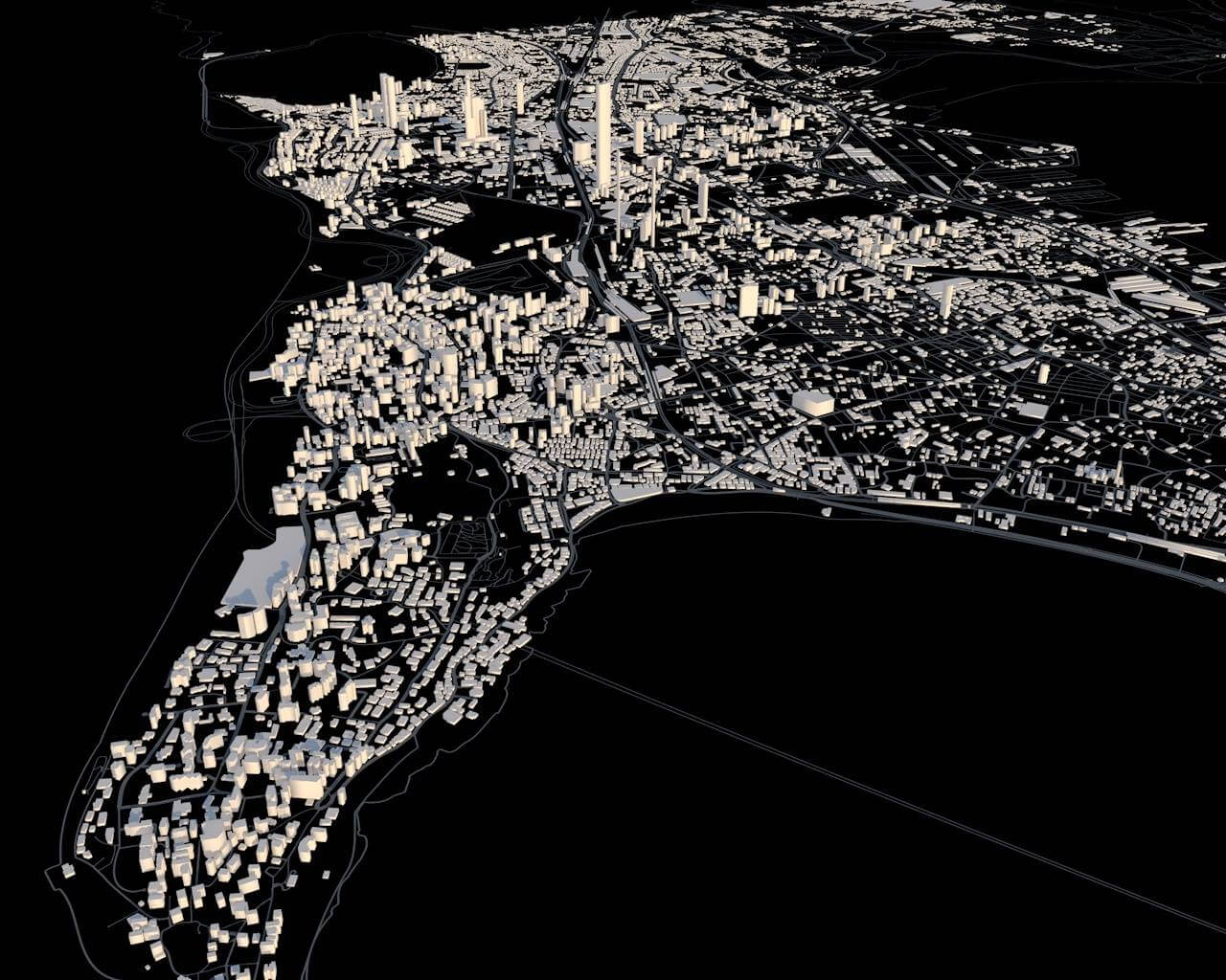 Mumbai India - 3D Model by 3dstudio