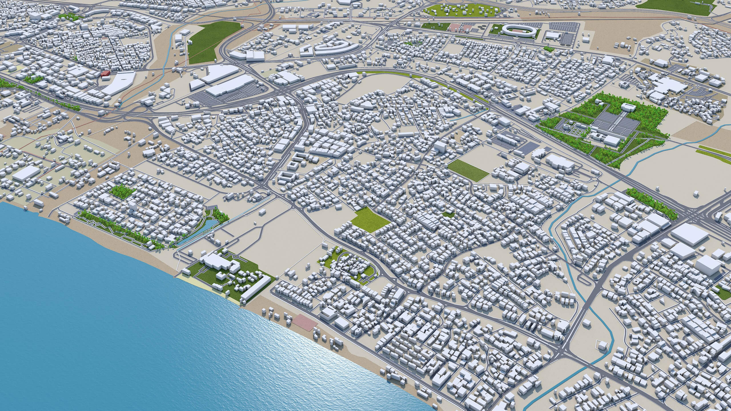 Muscat Oman 60km - 3D Model by 3dstudio