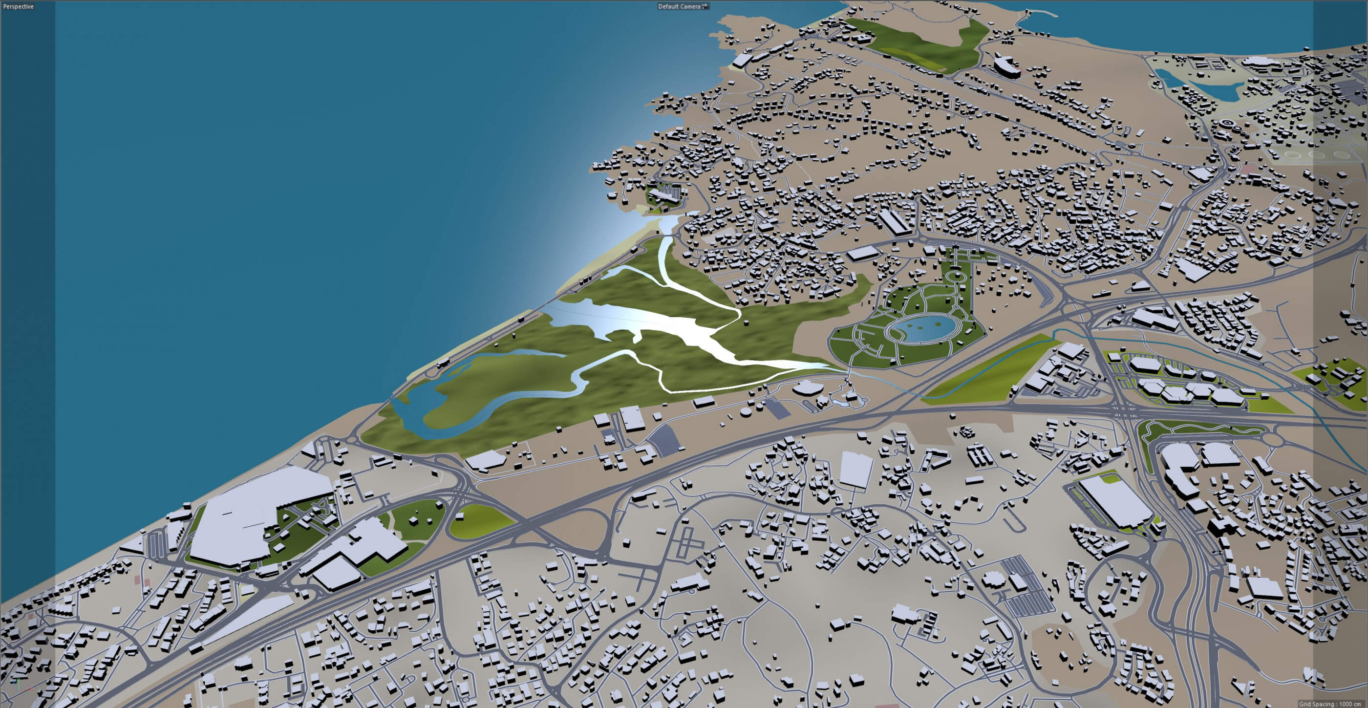 Muscat Oman 60km - 3D Model by 3dstudio