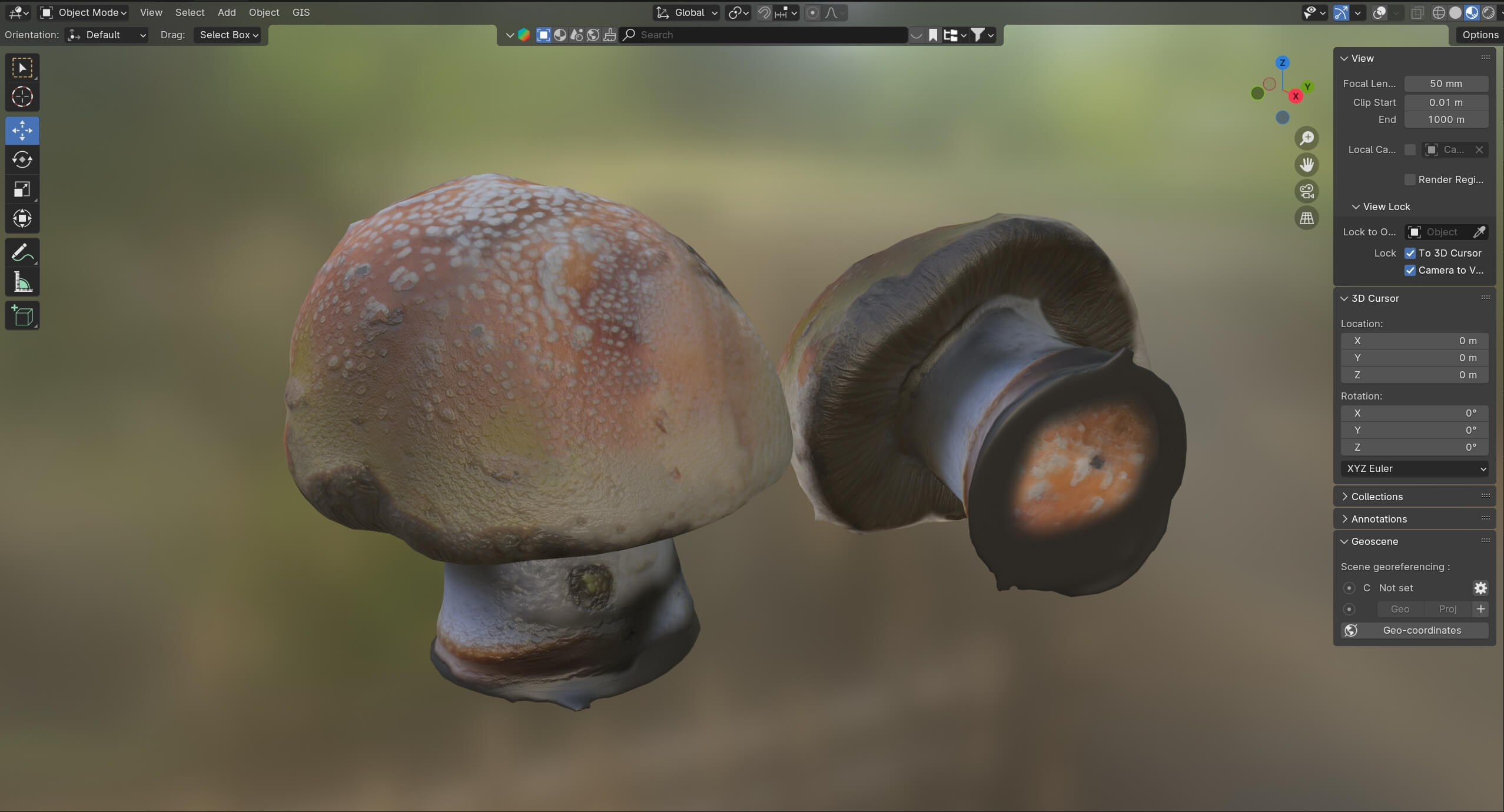 Mushroom 18 3D Model by 3dstudio