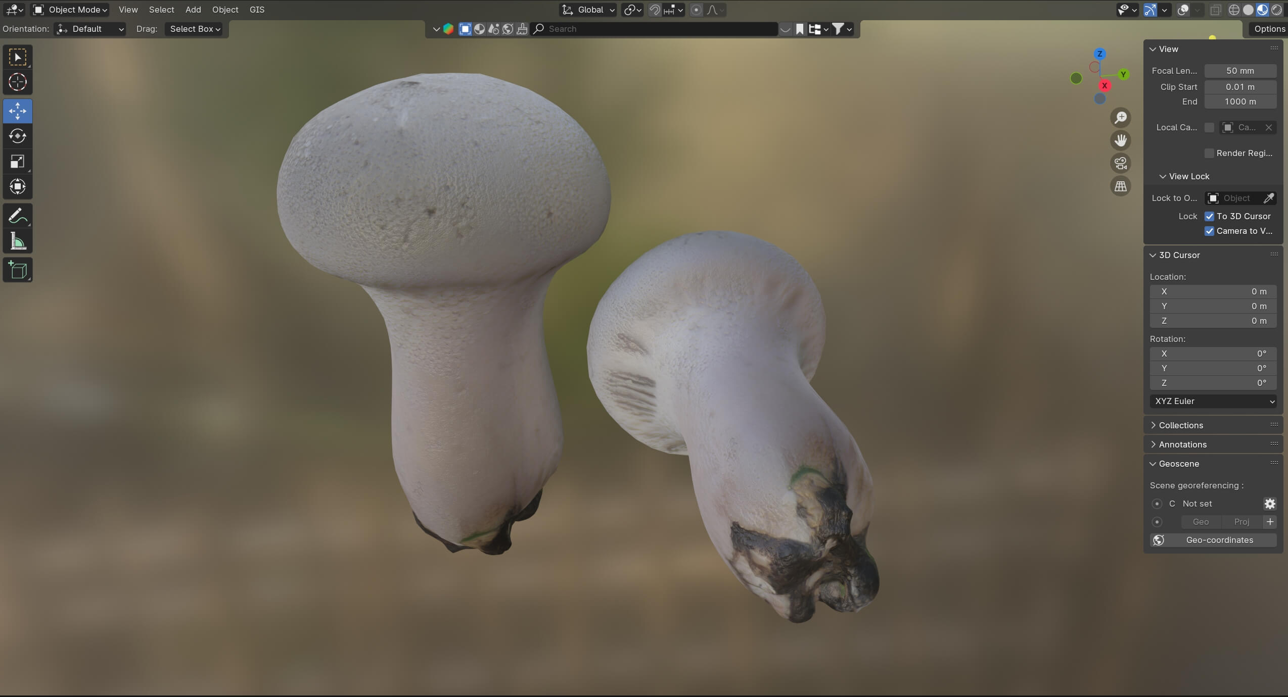 Mushroom 22 3D Model by 3dstudio