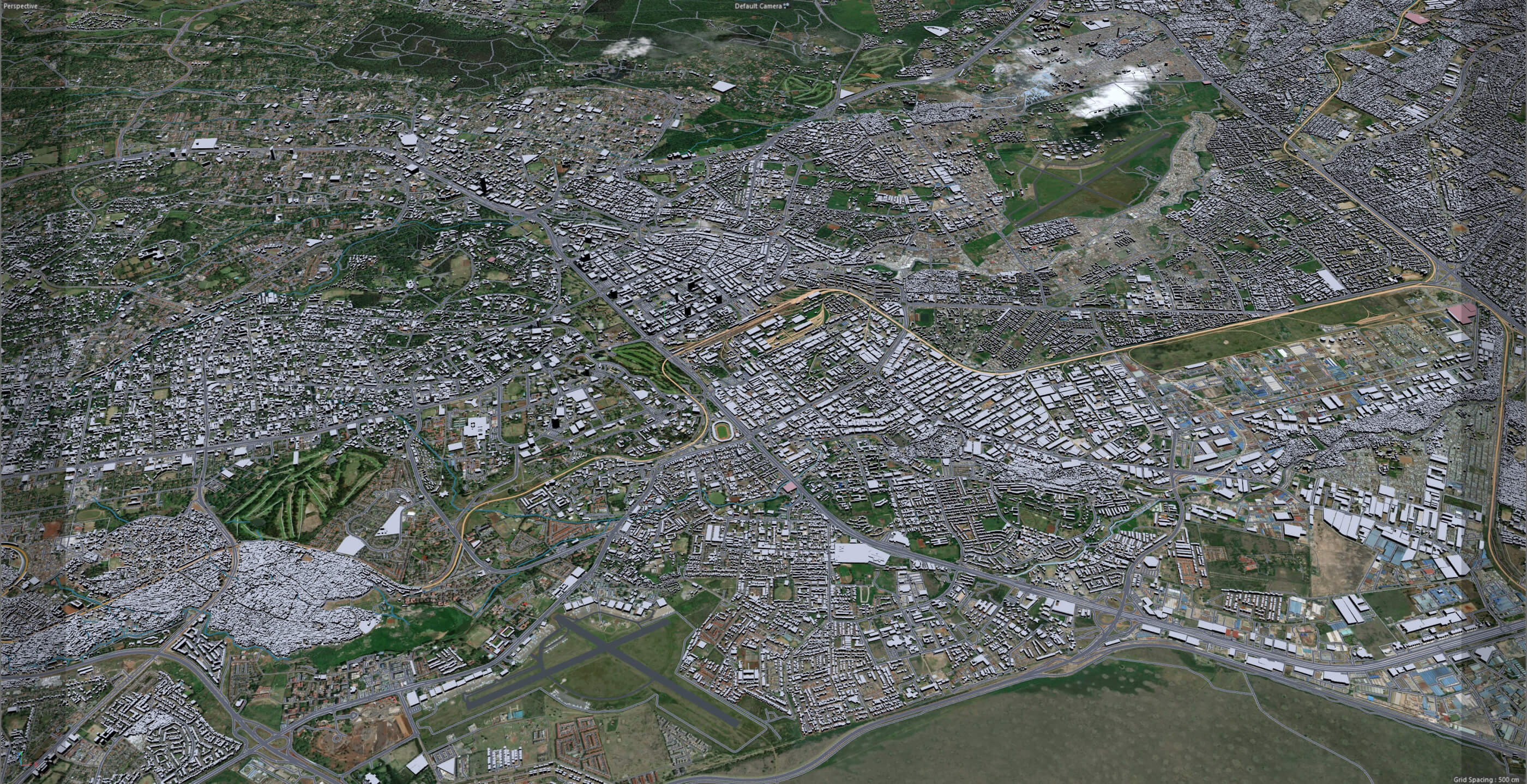 Nairobi City Kenya 3D Model 40km by 3dstudio