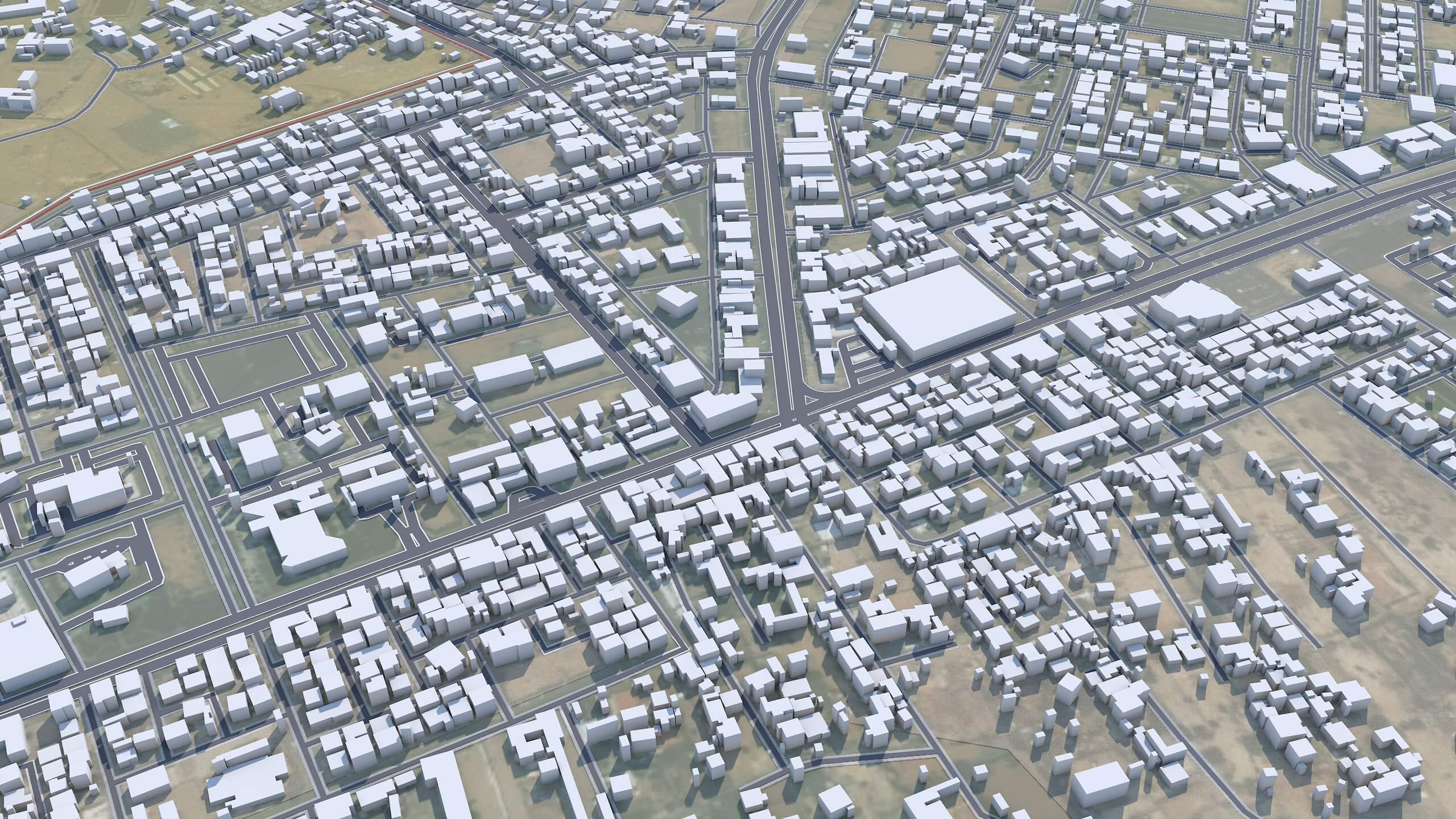 Najran City Saudi Arabia 3D Model 30km by 3dstudio