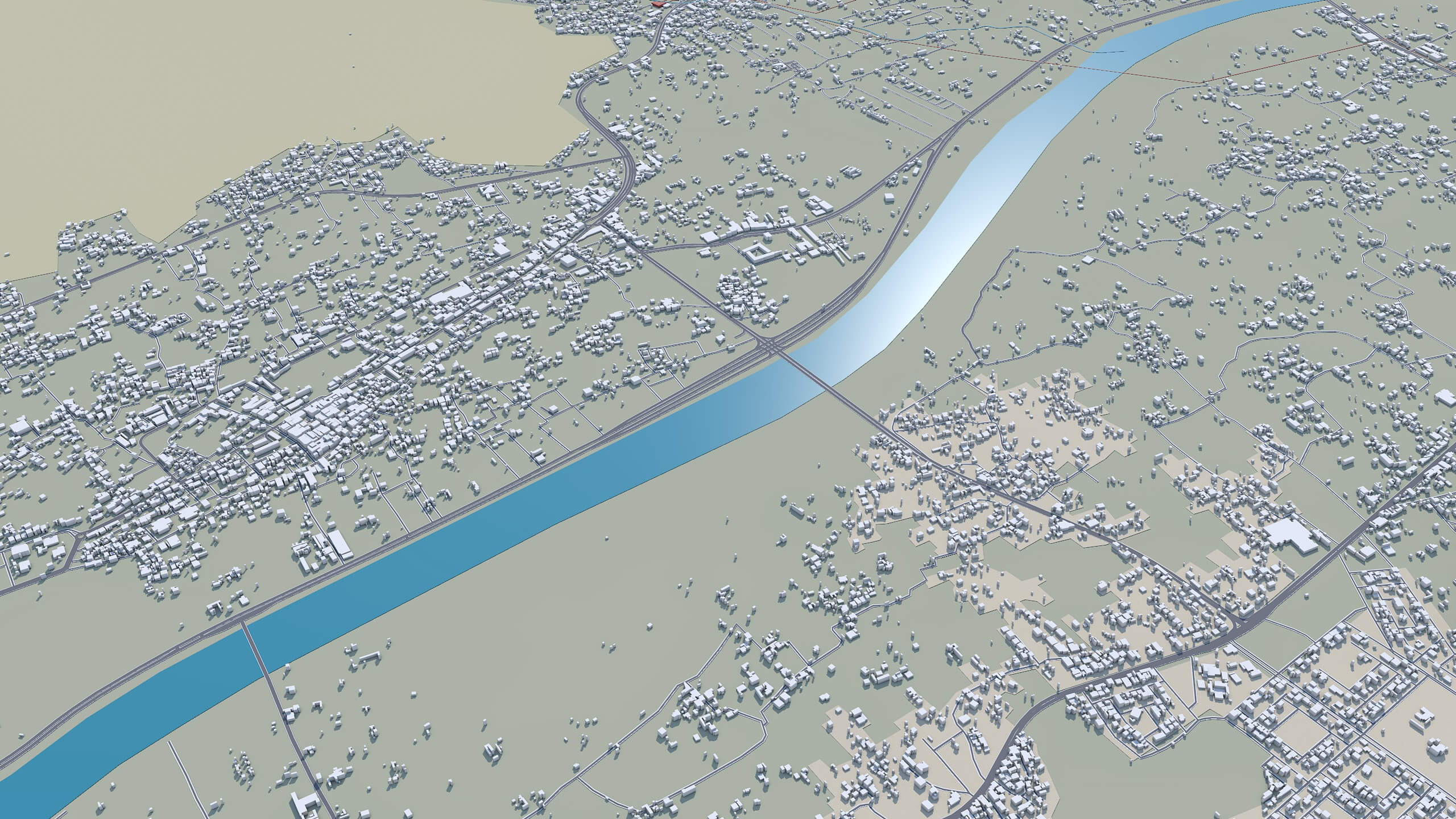 Najran City Saudi Arabia 3D Model 30km by 3dstudio
