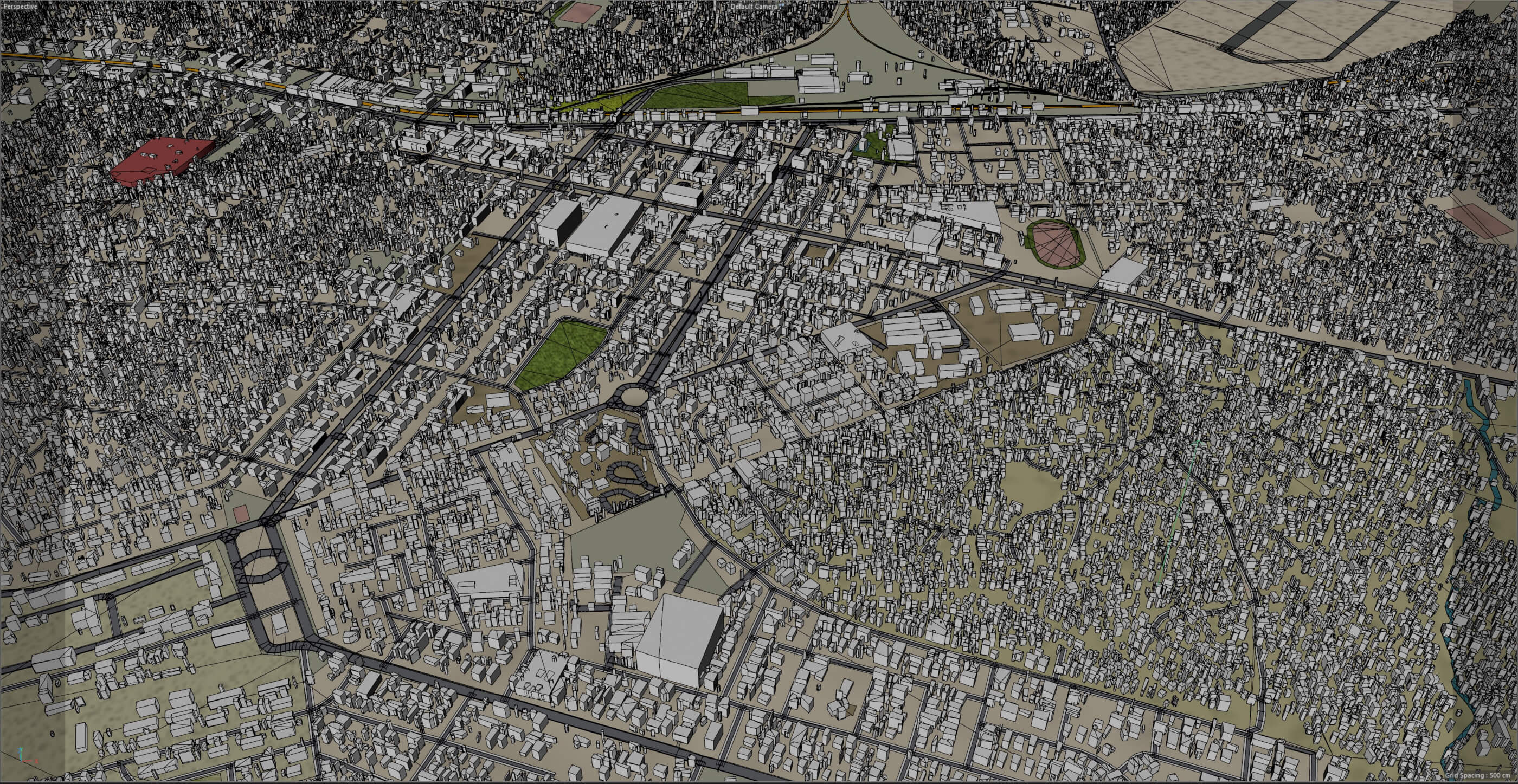 Nampula City Mozambique 3D Model 15km by 3dstudio