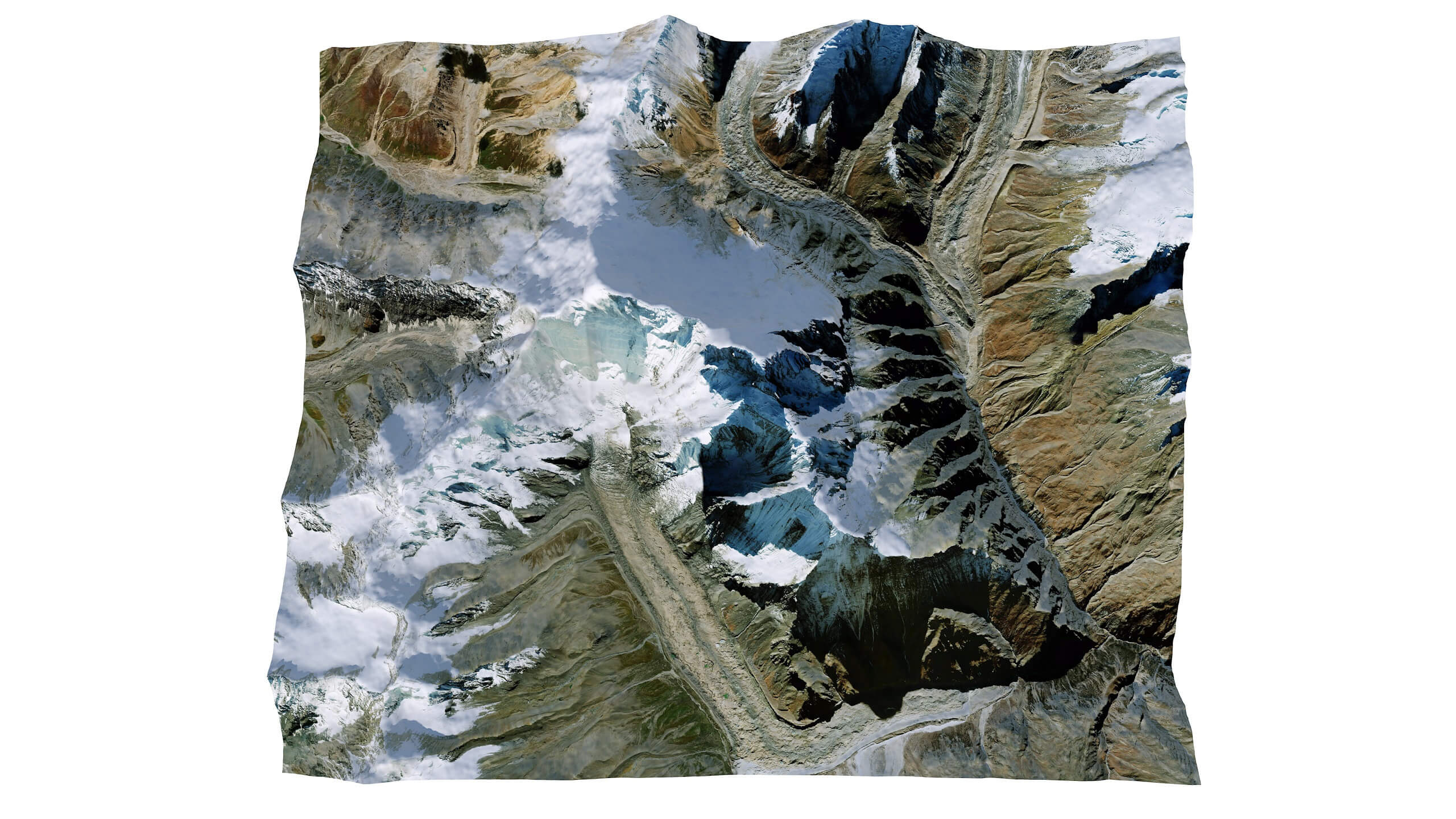 Nanda Devi Uttarakhand India Terrain 3D Model by 3dstudio