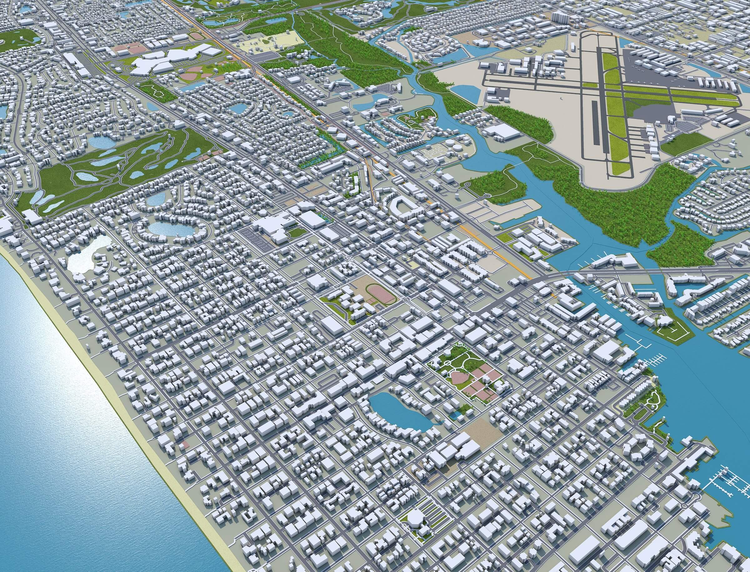 Naples Florida 30km - 3D Model by 3dstudio