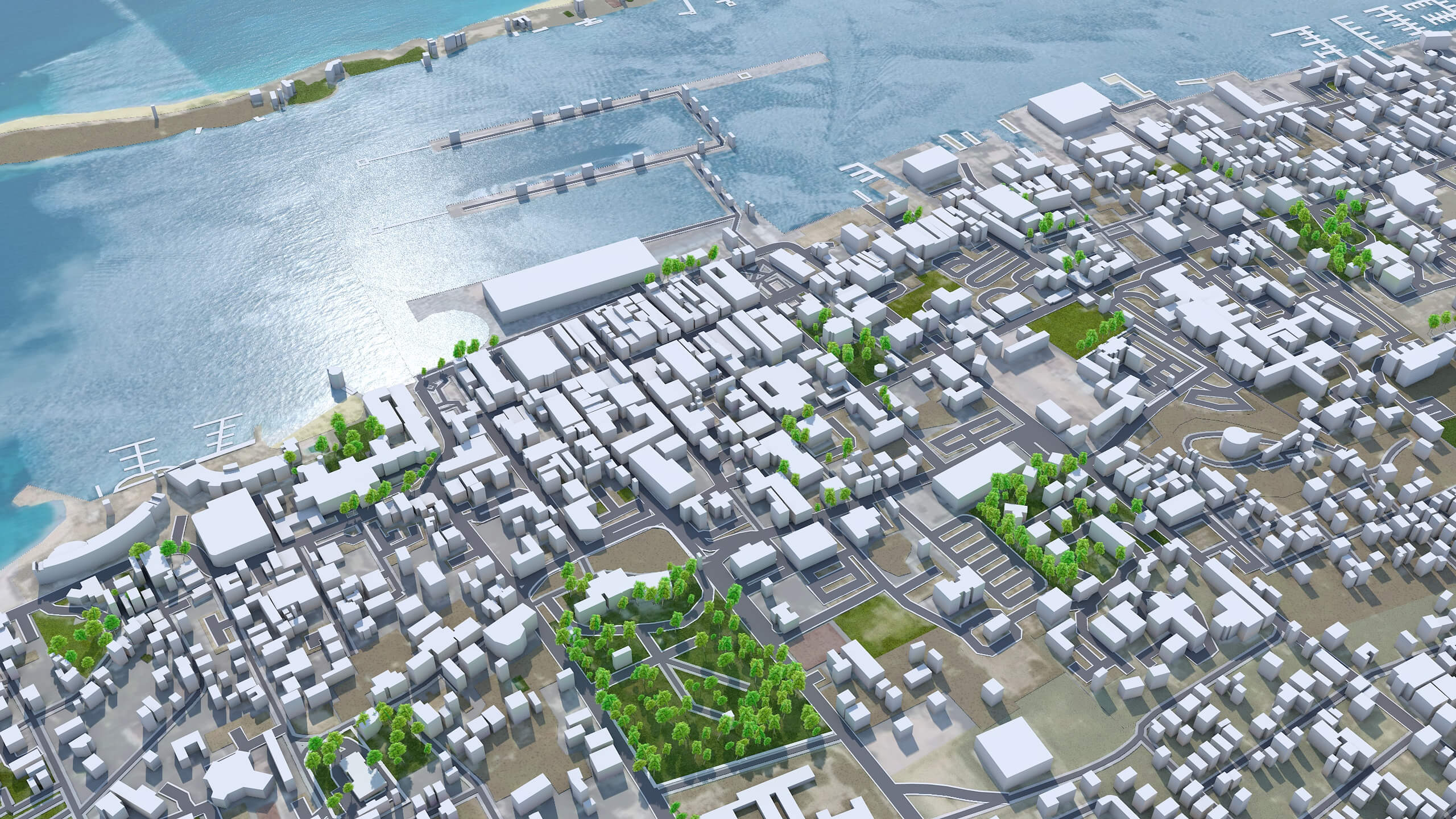 Nassau City The Bahamas 40km - 3D Model by 3dstudio