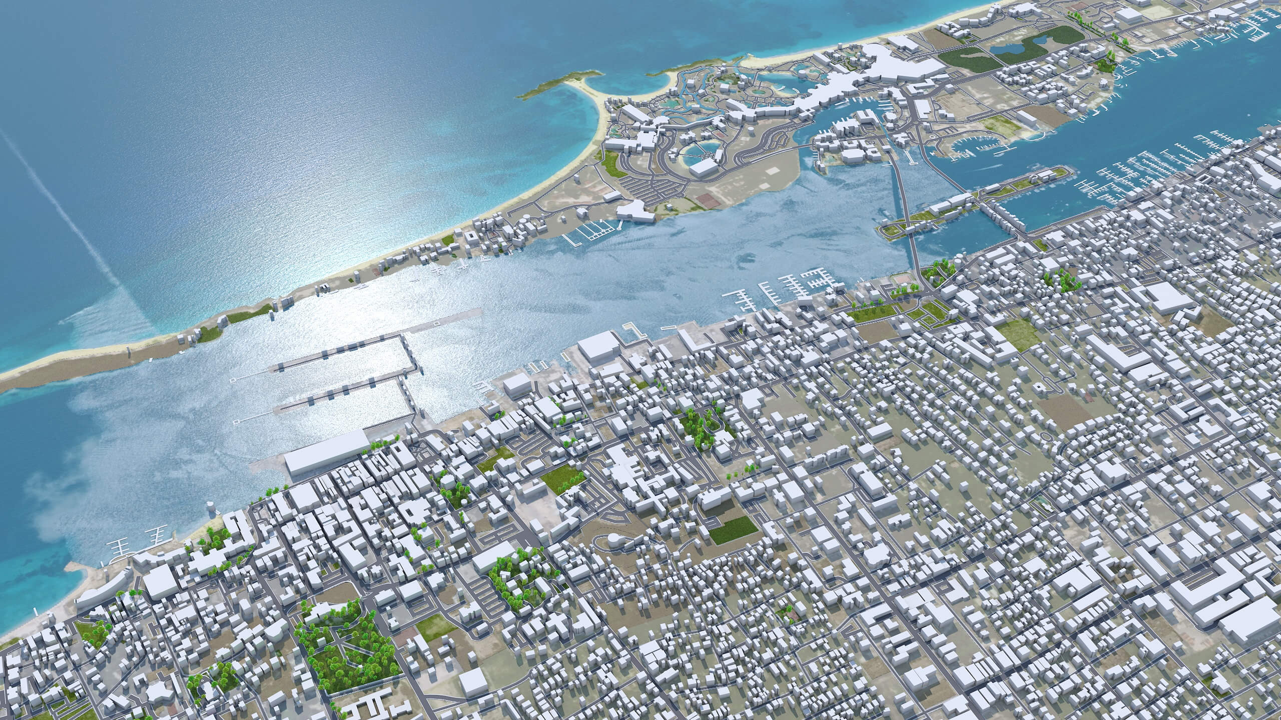Nassau City The Bahamas 40km - 3D Model by 3dstudio
