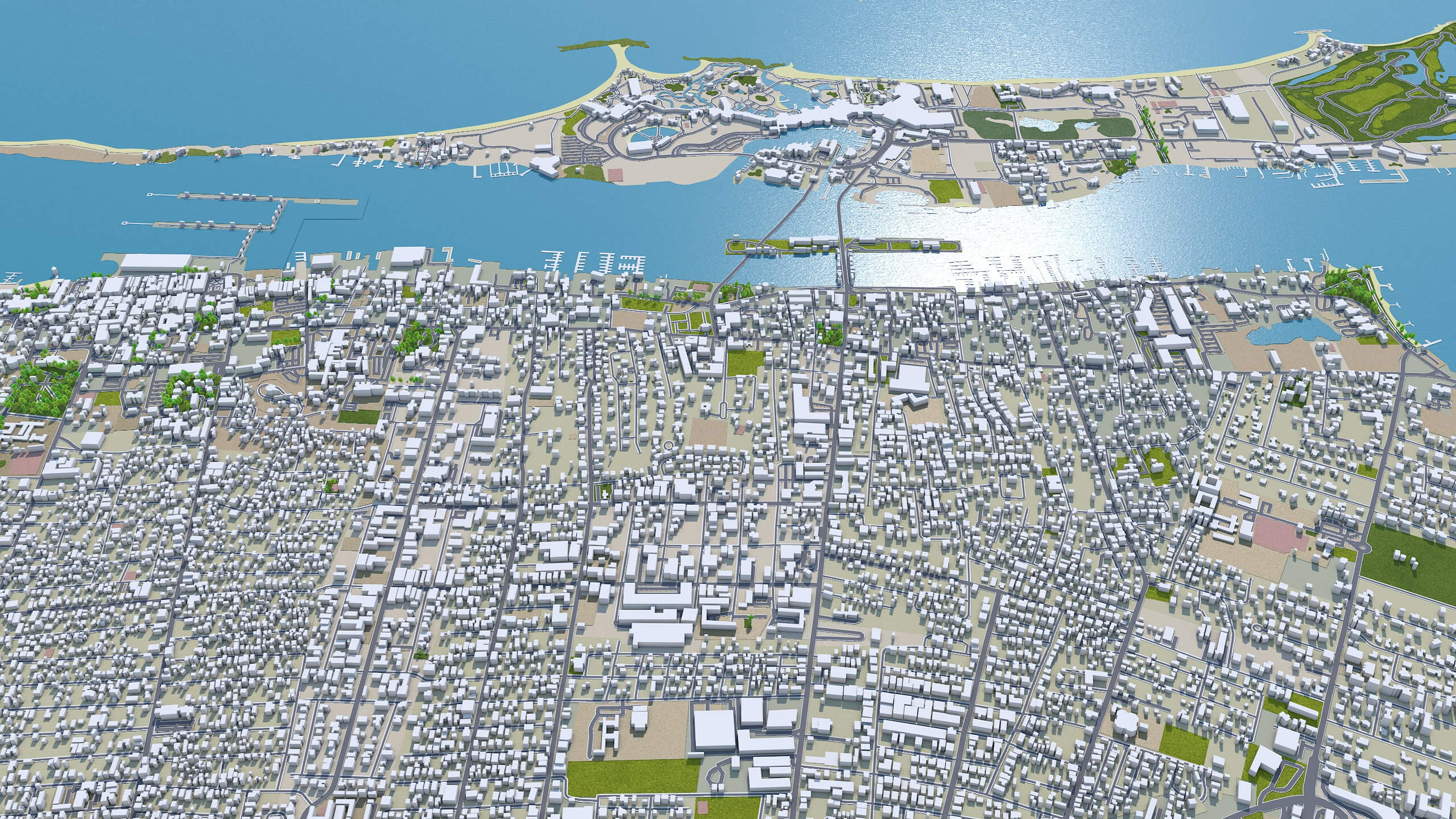 Nassau City The Bahamas 40km - 3D Model by 3dstudio