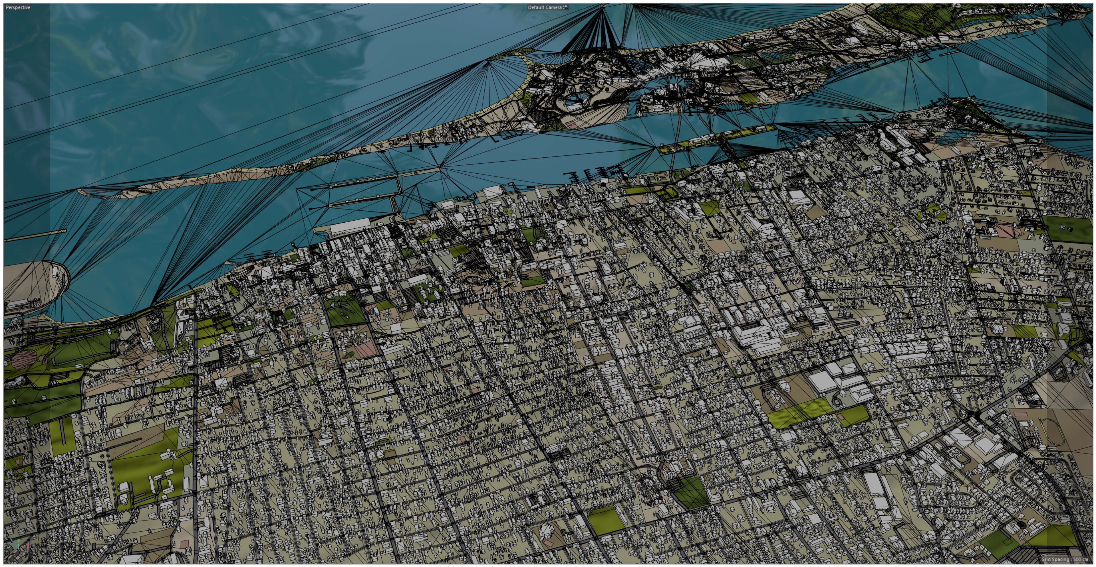 Nassau City The Bahamas 40km - 3D Model by 3dstudio