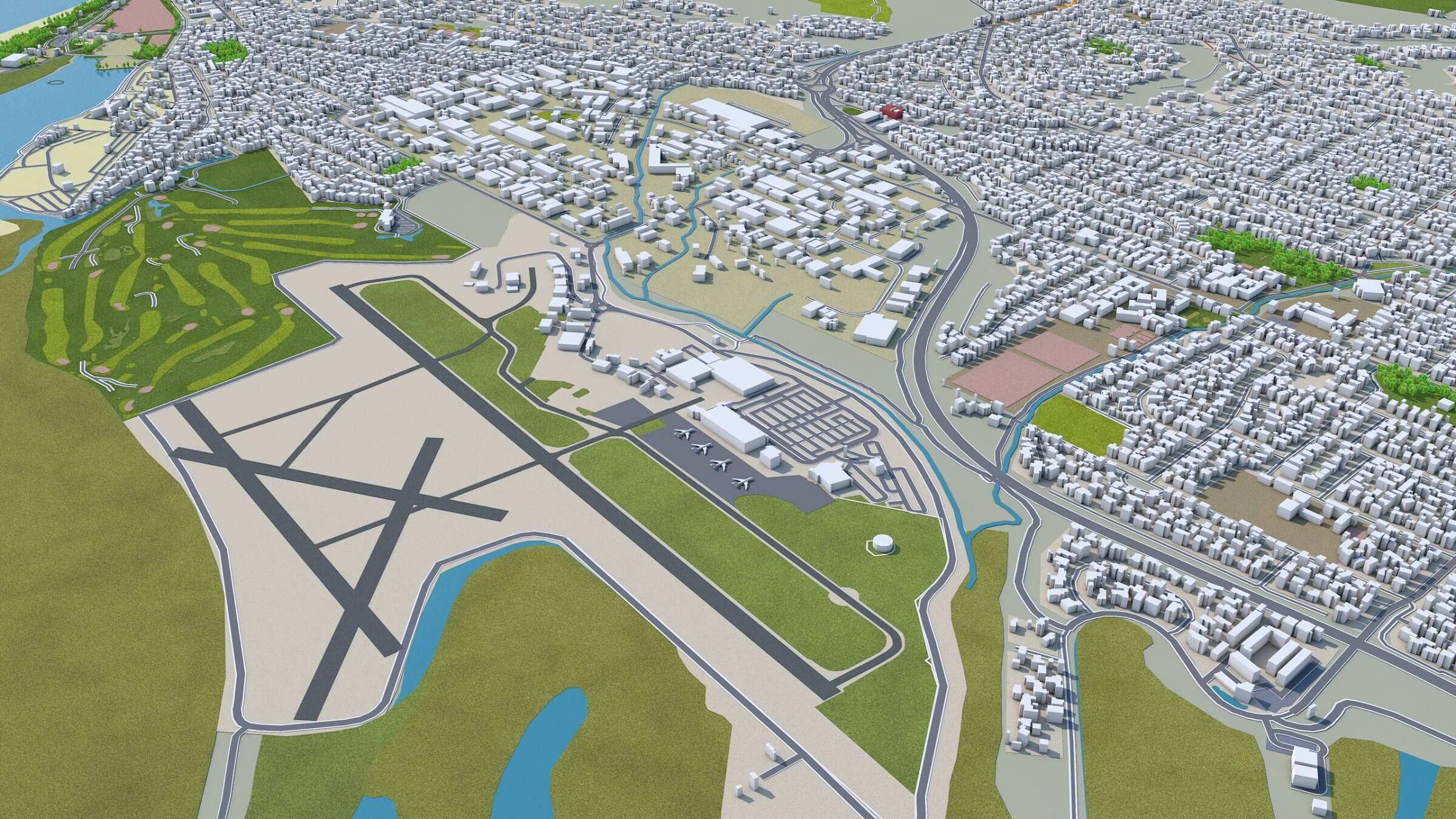 Nelson New Zealand 40km - 3D Model by 3dstudio